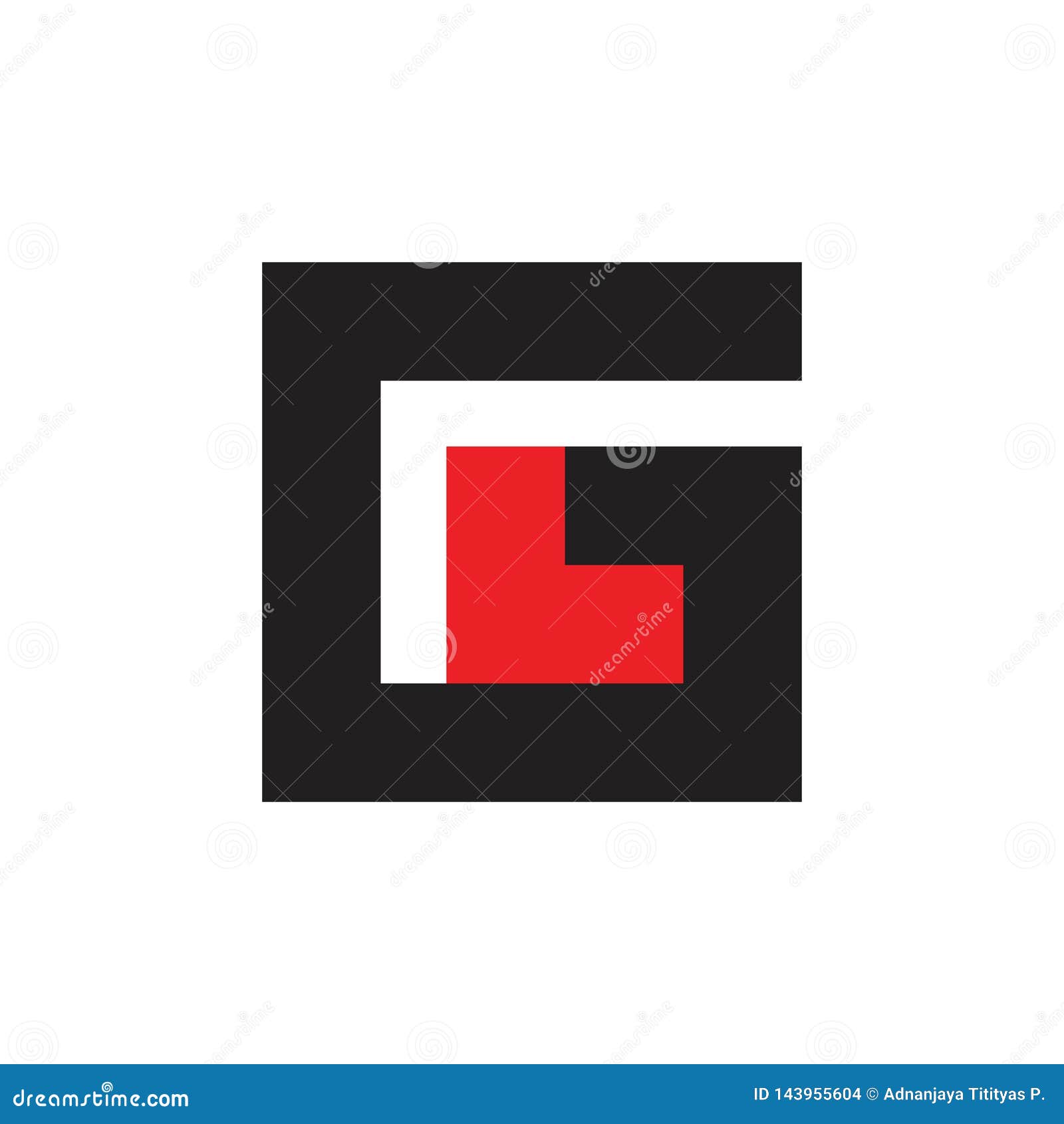 Letter G Square Geometric Arrow Design Logo Stock Vector - Illustration ...
