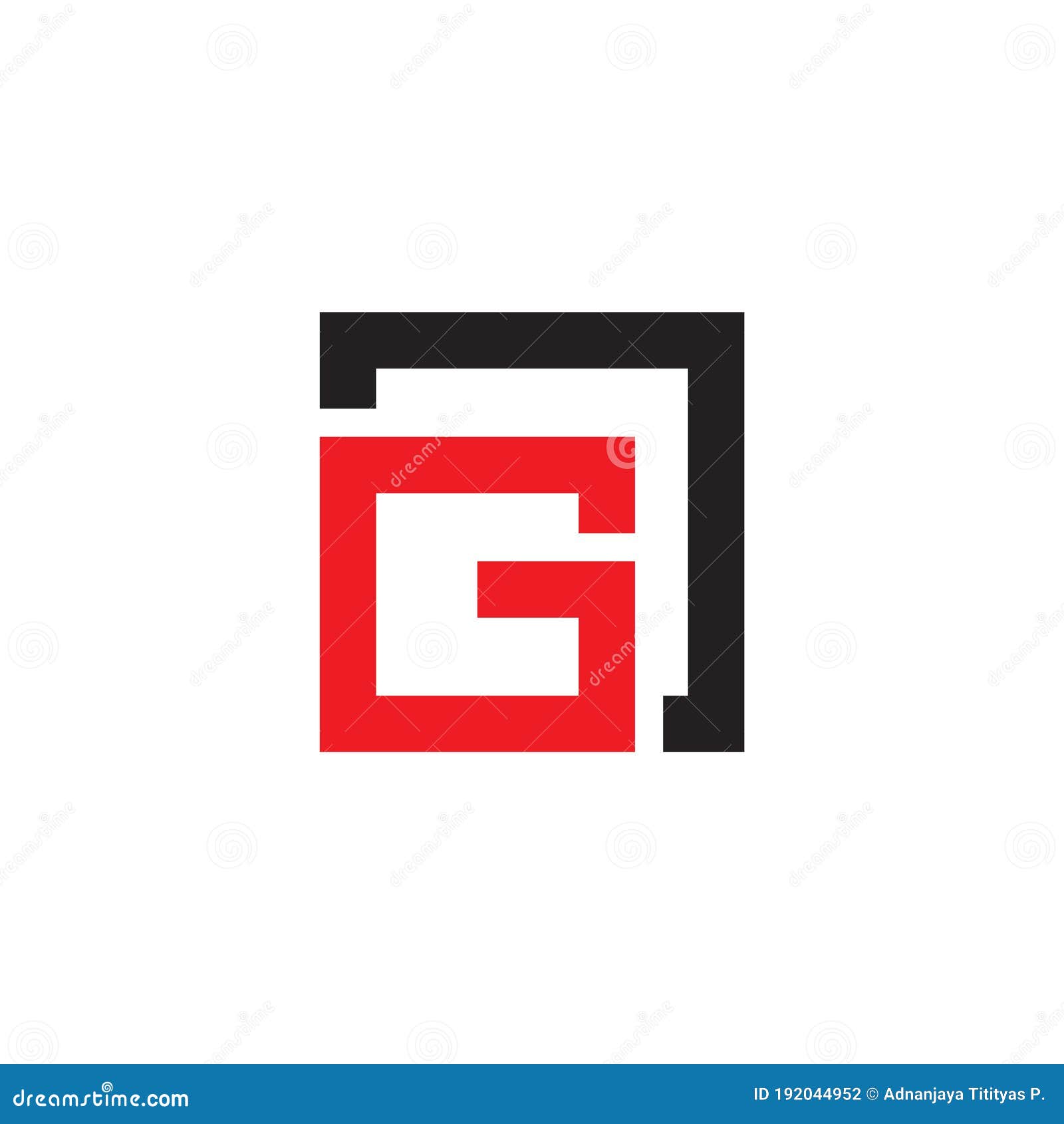 Letter G Square Linear Design Symbol Logo Vector Stock Vector ...