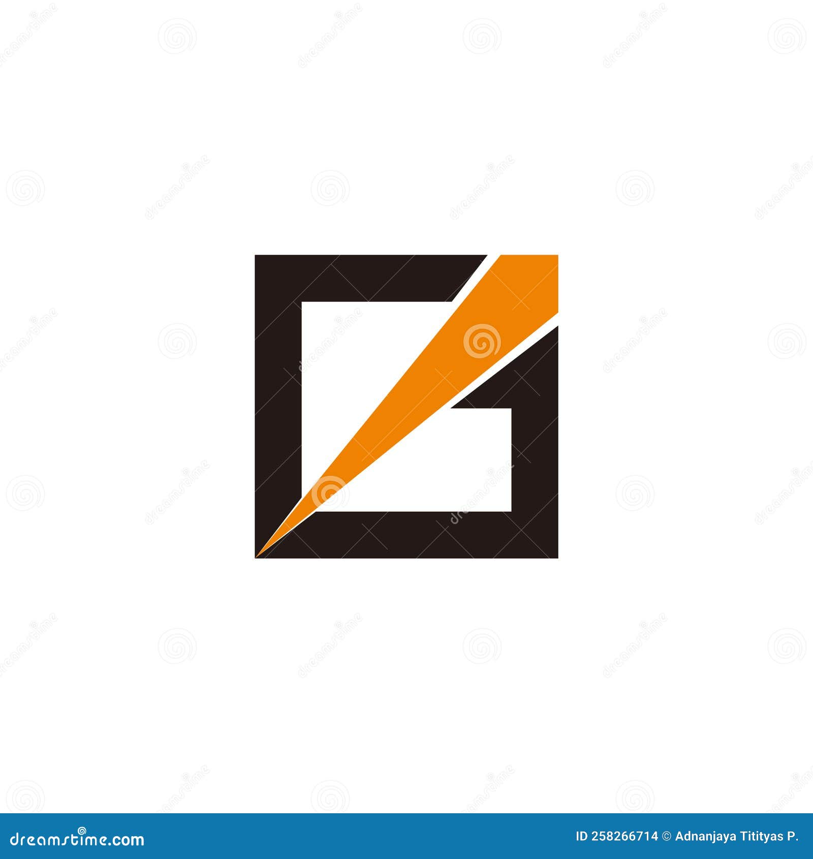 Letter G Square Swoosh Arrow Geometric Logo Vector Stock Vector ...