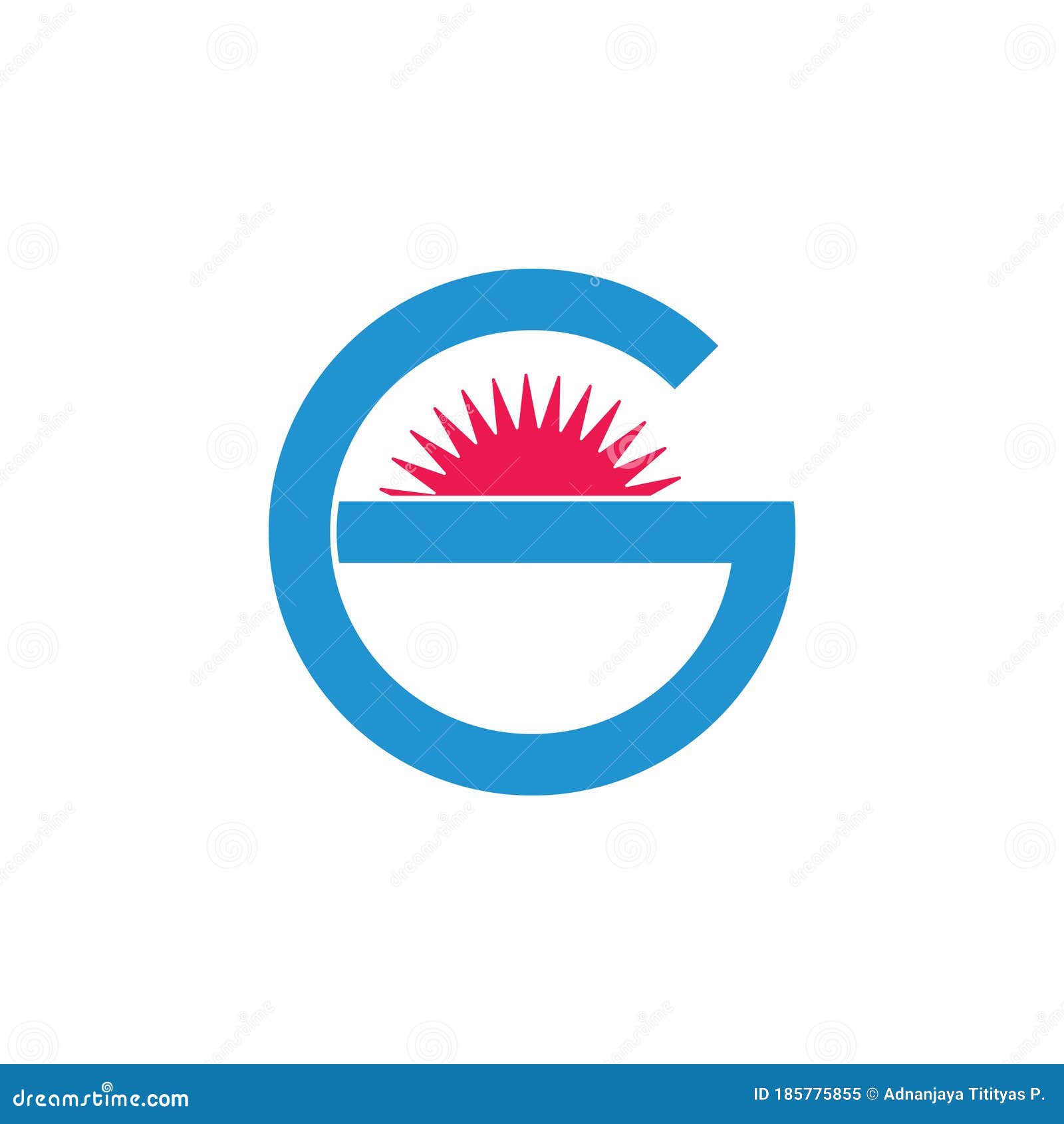 Letter G Sun Rise Smile Happy Logo Vector Stock Vector - Illustration ...