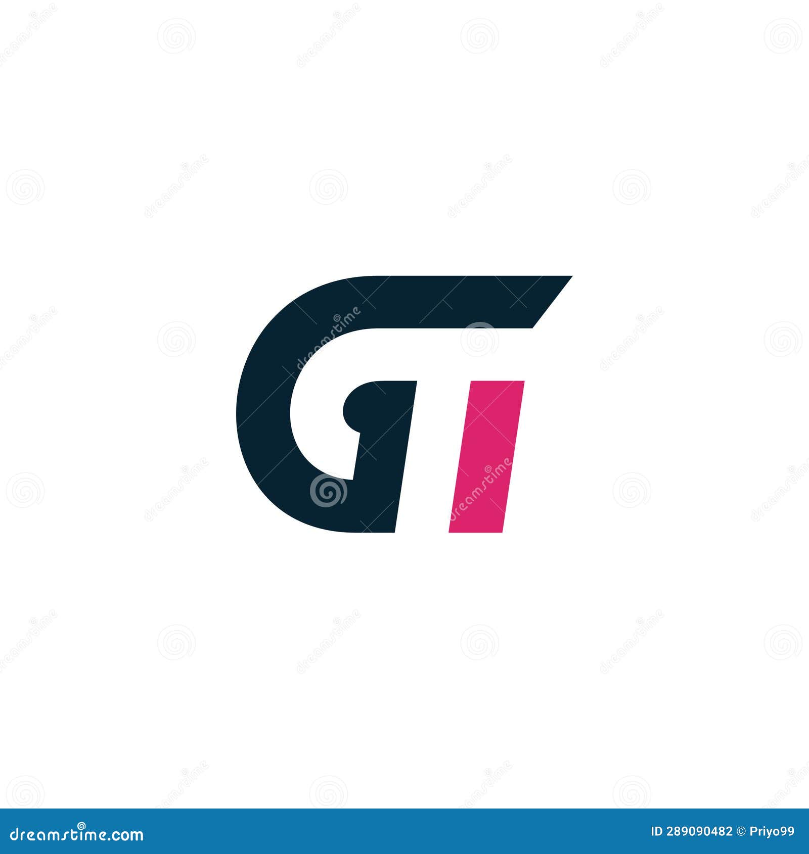 Letter G and T Logo Design Element Vector with Creative Simple Idea ...
