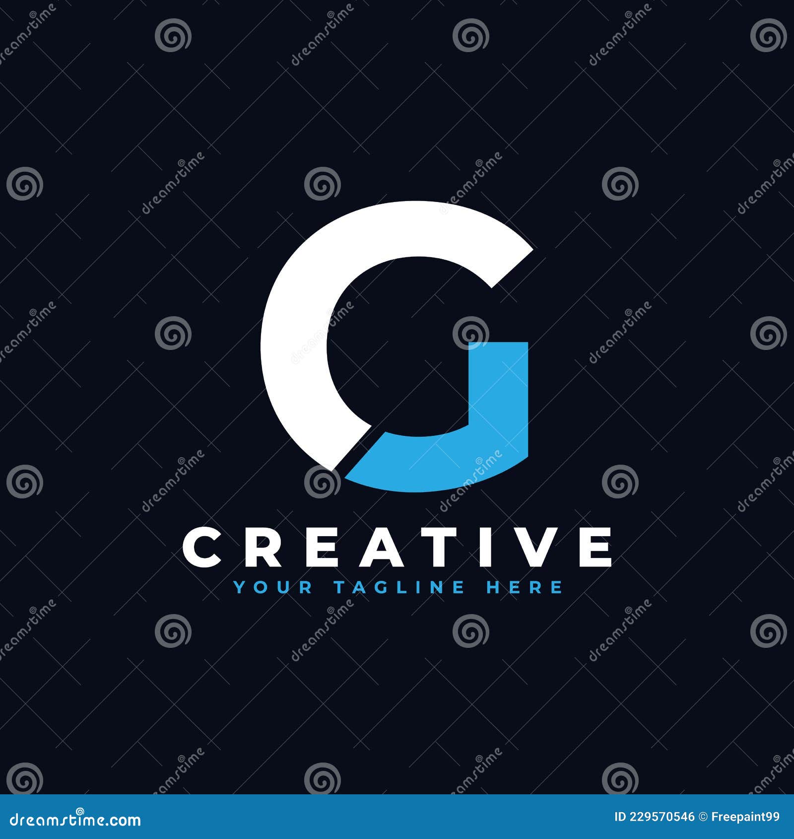 Letter G Tech Logo. Design Vector Illustration Modern Monogram Icon ...