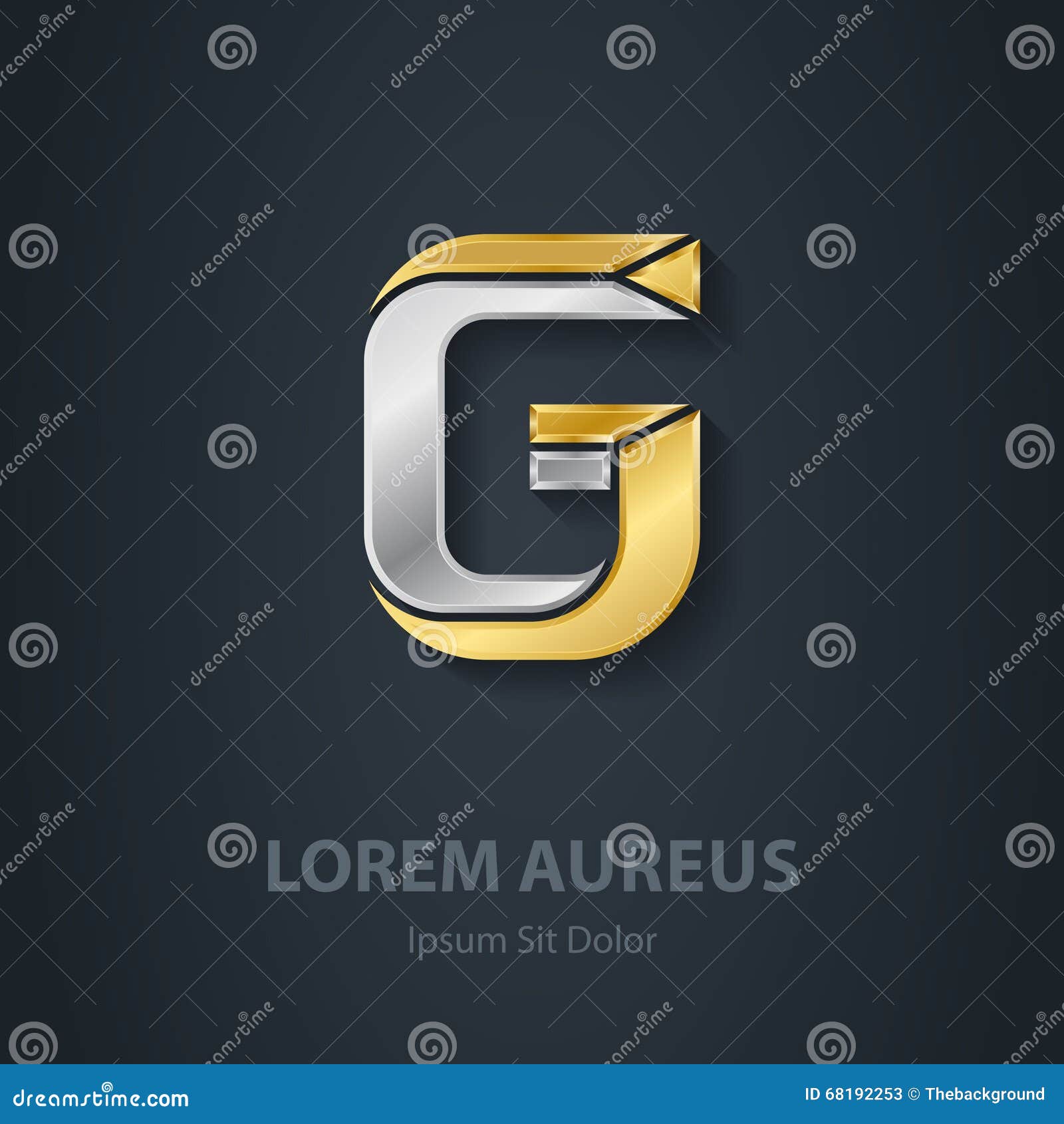 Letter G. Template for Company Logo. 3d Design Element or Icon Stock ...