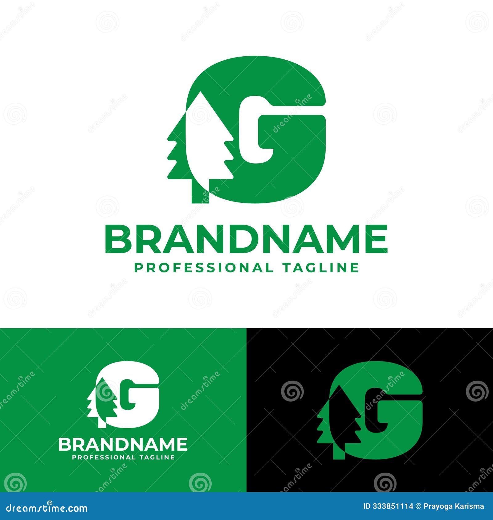 Letter G Tree Logo, for Any Environmental Brands with G Initial Stock ...