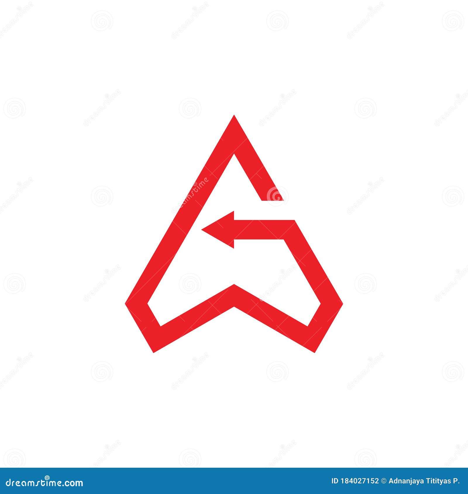 Letter G Triangle Arrows Geometric Line Logo Vector Stock Vector ...