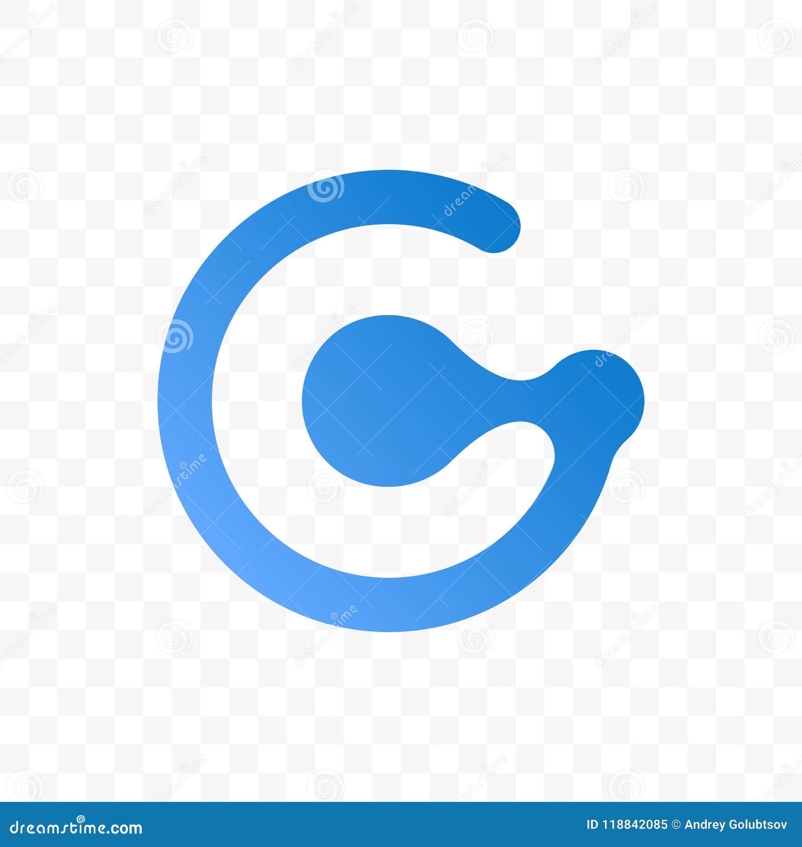 Letter G vector blue icon stock vector. Illustration of graphic - 118842085