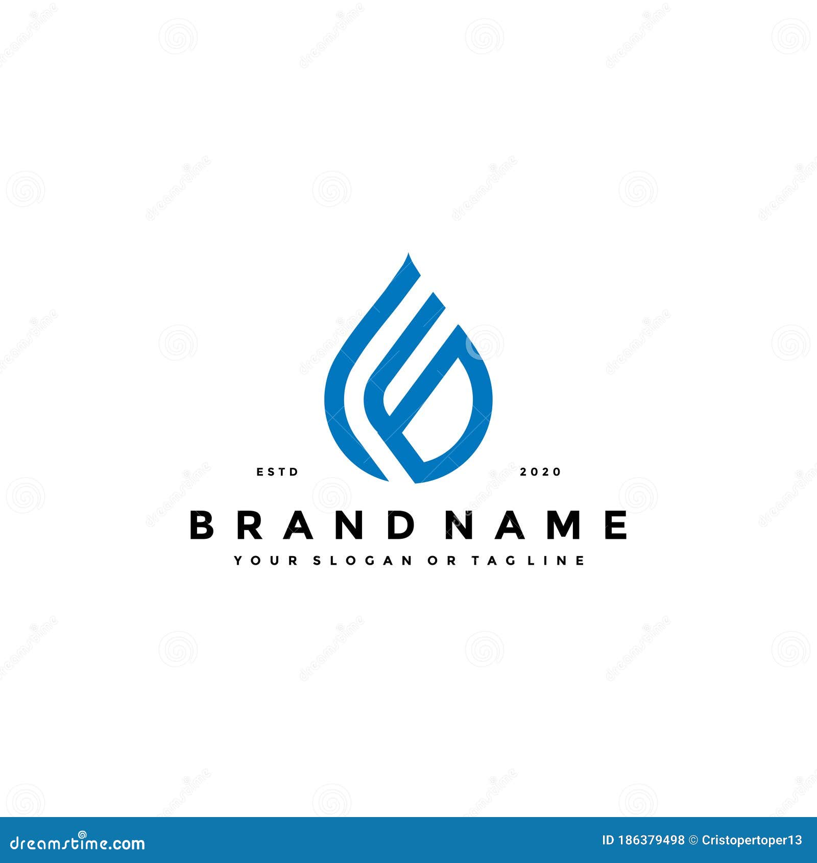 Letter G Water Drop Logo Design Vector Stock Vector - Illustration of ...
