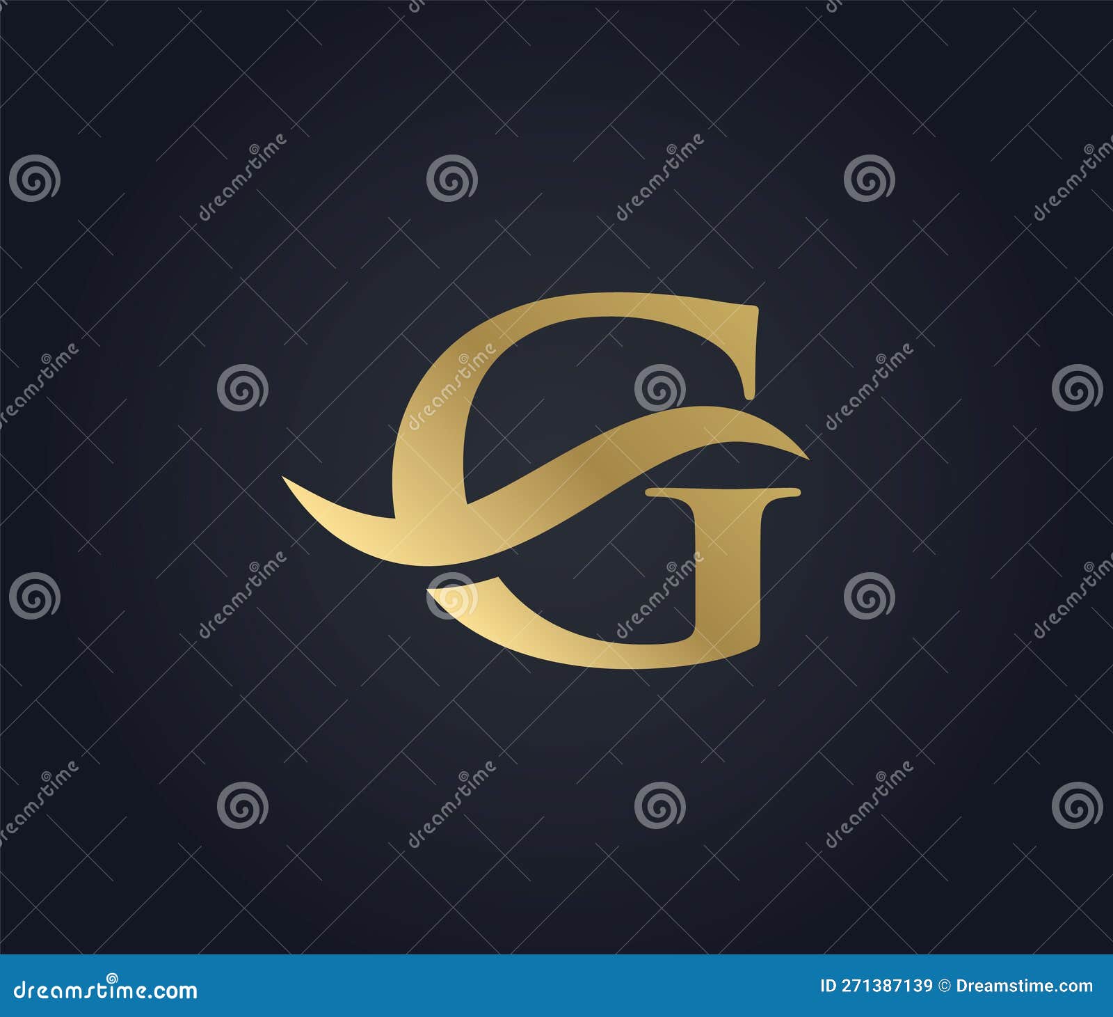 Letter G wave sign logo stock illustration. Illustration of letter ...