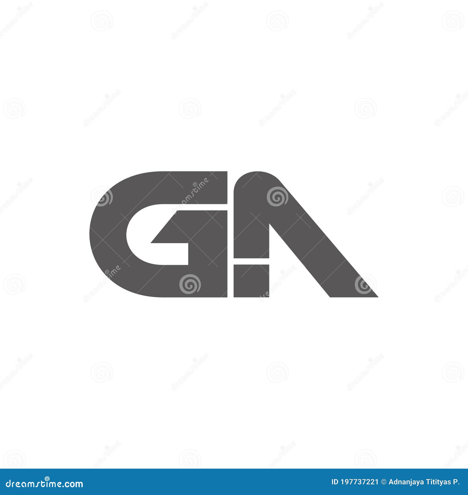 Letter Ga Simple Geometric Arrow Logo Vector Stock Vector ...