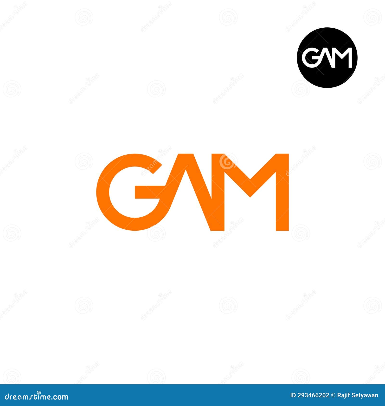 Letter GAM Monogram Logo Design Vector Illustration | CartoonDealer.com ...