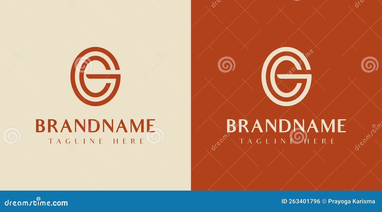Letter GC or CG Oval Logo, CG or GC Initials Stock Illustration ...
