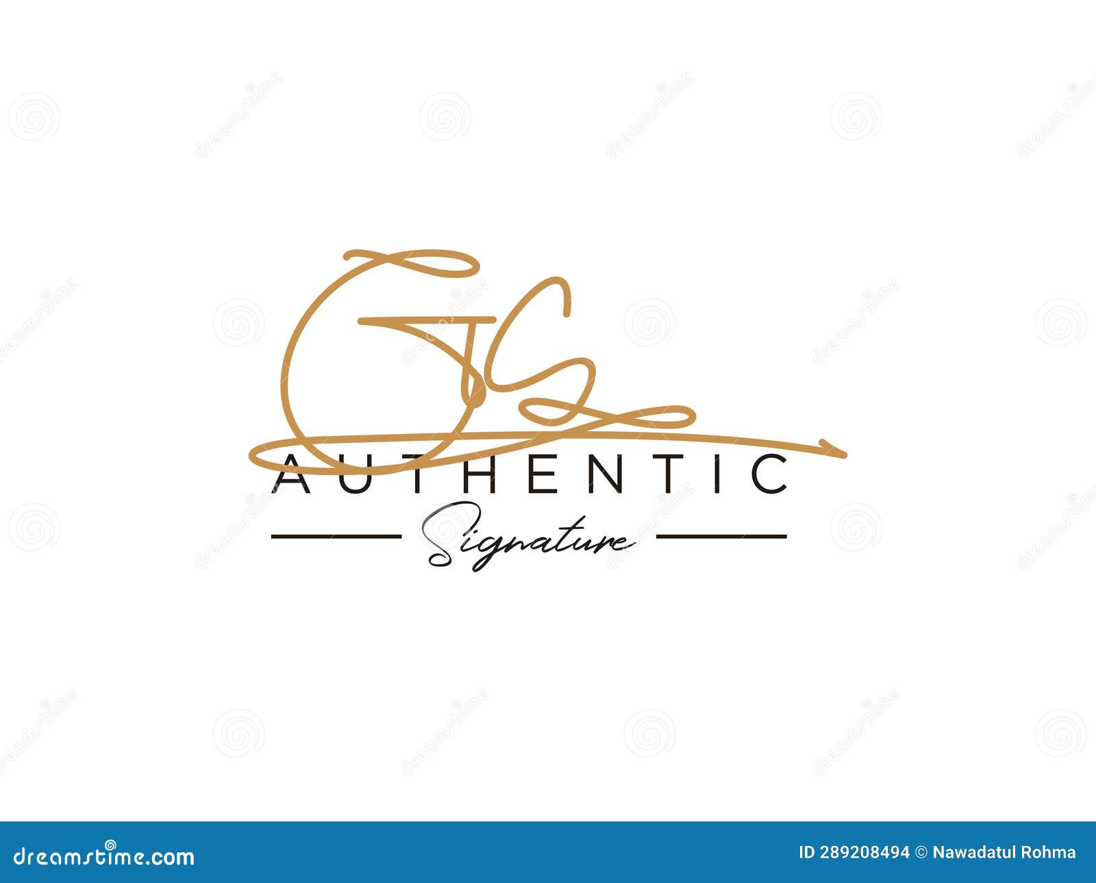 Letter GC Signature Logo Template Vector Stock Vector - Illustration of ...