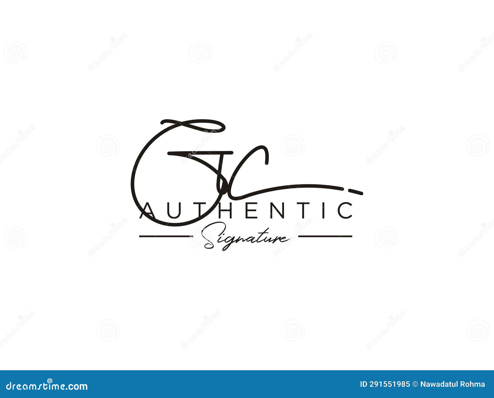 Letter GC Signature Logo Template Vector Stock Vector - Illustration of ...