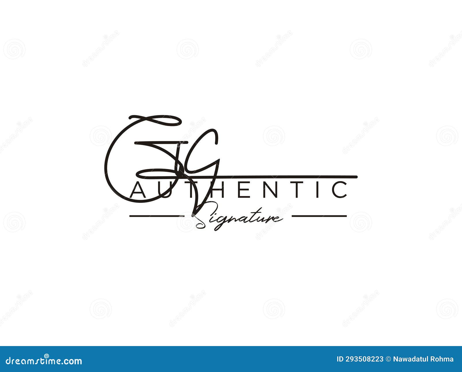 Letter GC Signature Logo Template Vector Stock Vector - Illustration of ...