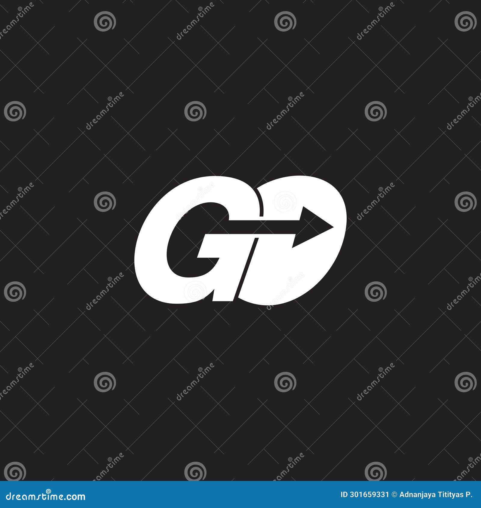 Letter Gd Arrow Fast Simple Geometric Logo Vector Stock Vector ...