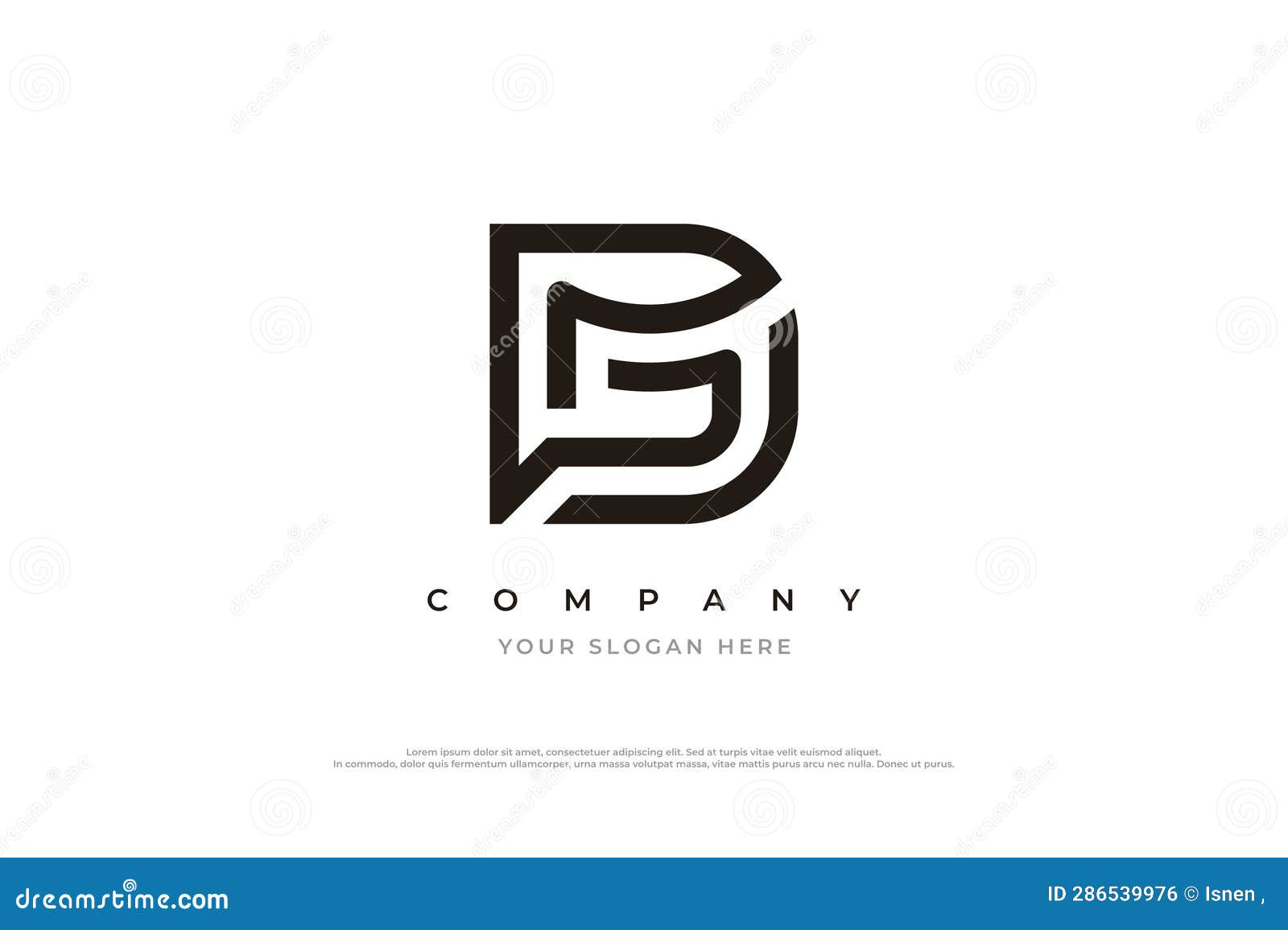 Letter GD or DG Logo Design Stock Vector - Illustration of initial ...