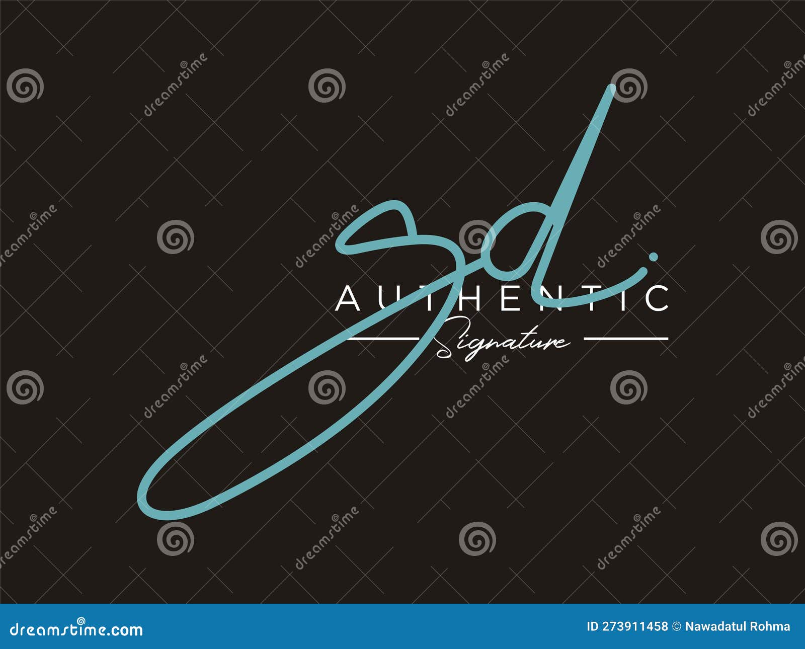 Letter GD Signature Logo Template Vector Stock Vector - Illustration of ...
