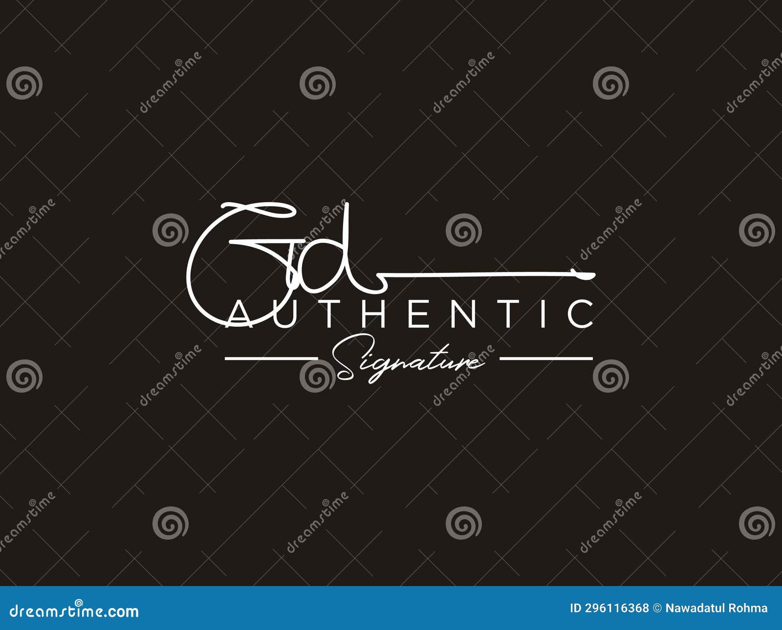 Letter GD Signature Logo Template Vector Stock Vector - Illustration of ...