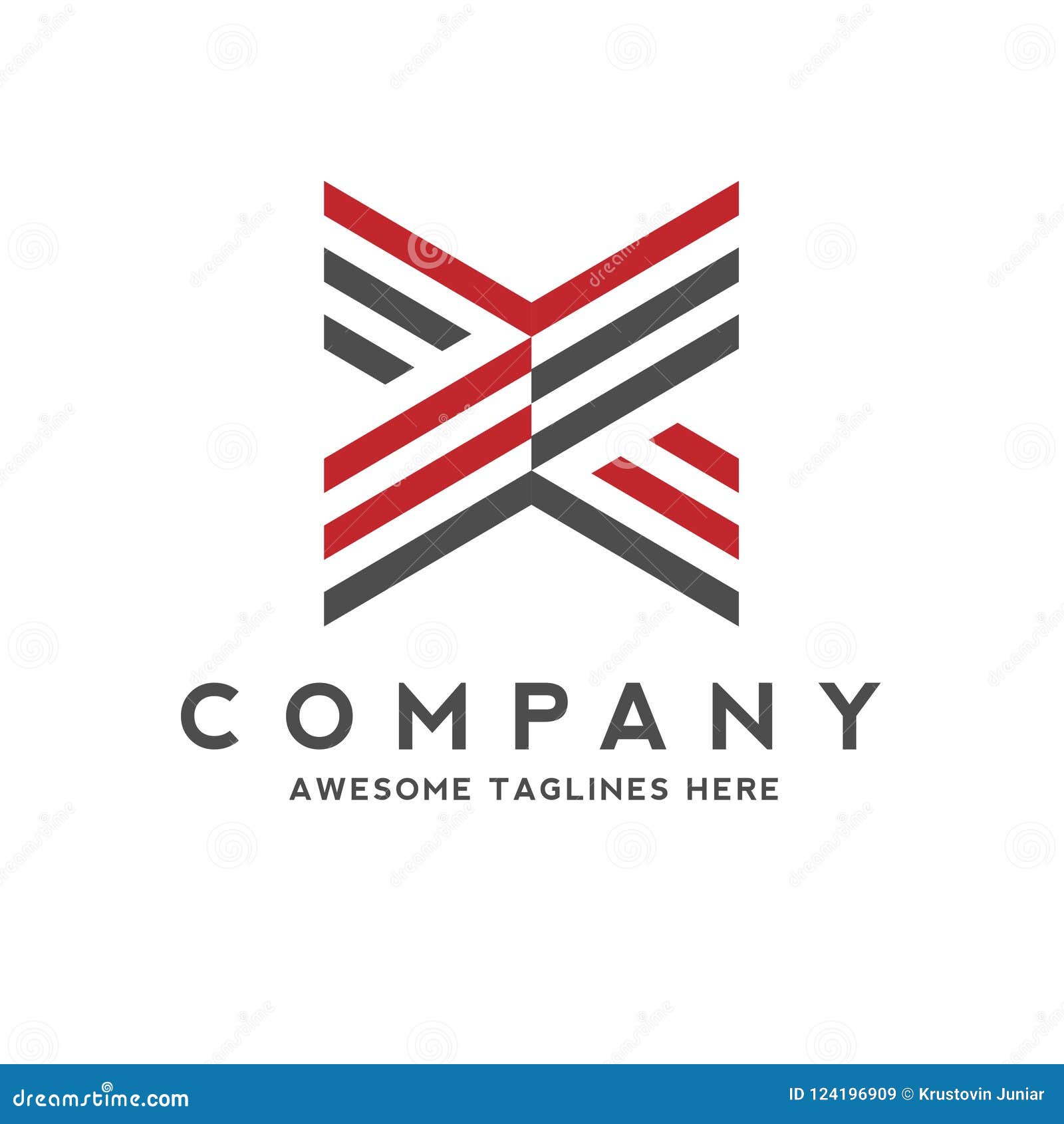 Letter x geometric logo stock vector. Illustration of letter - 124196909