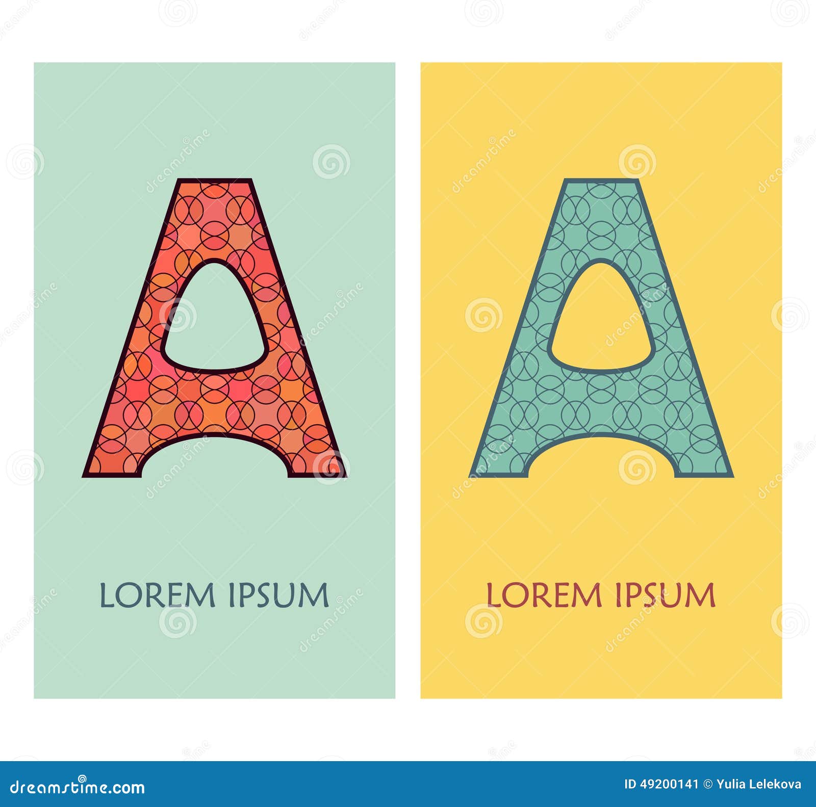 Letter a with Geometric Pattern Stock Vector - Illustration of style ...