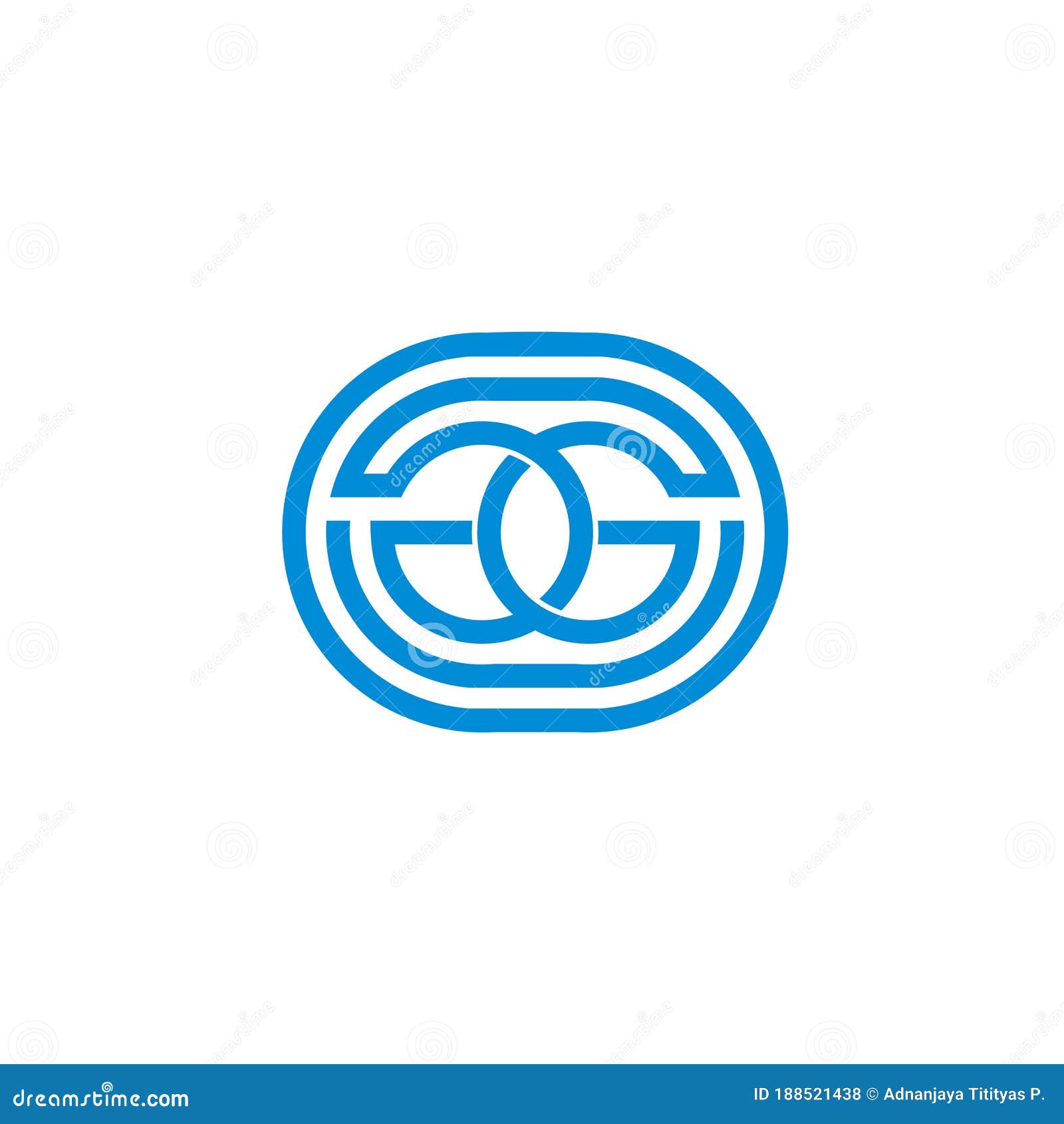 Letter Gg Linked Circle Geometric Line Symbol Logo Vector Stock Vector ...