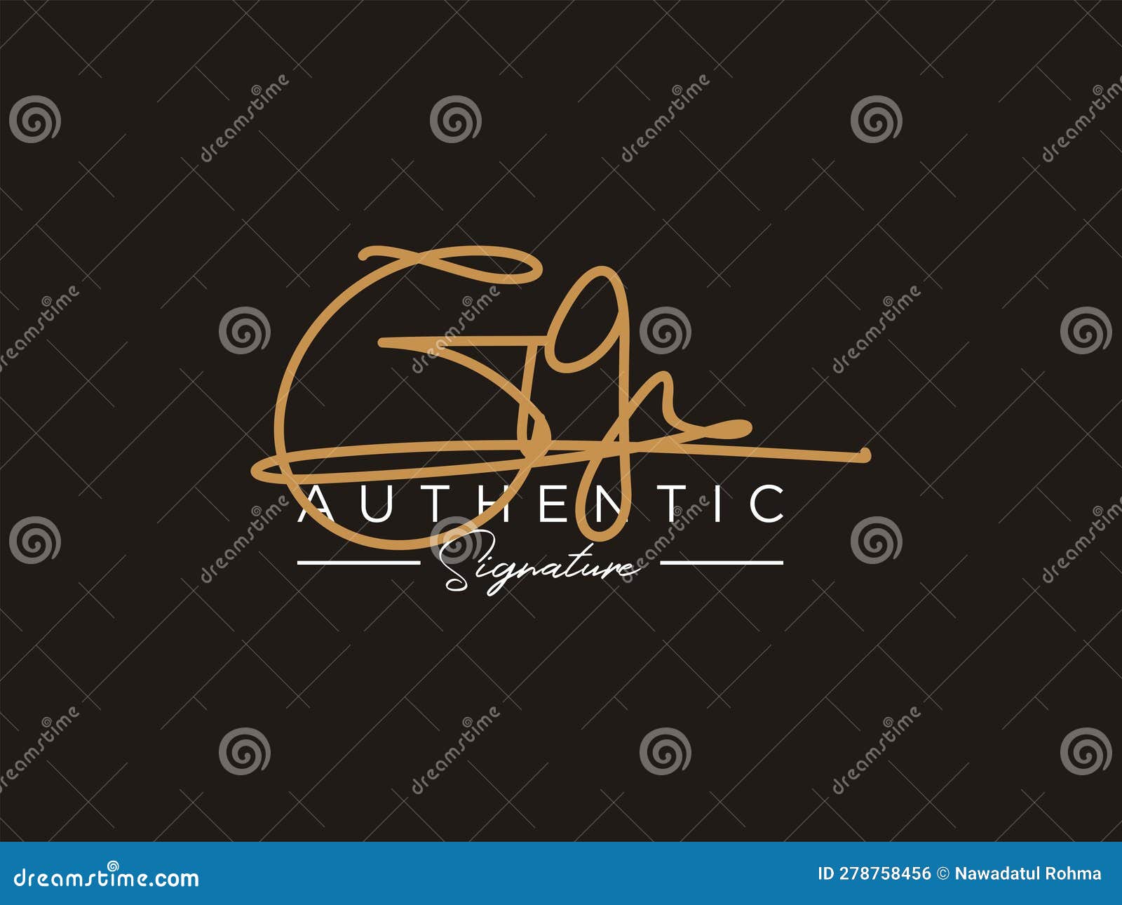 Letter GG Signature Logo Template Vector Stock Vector - Illustration of ...