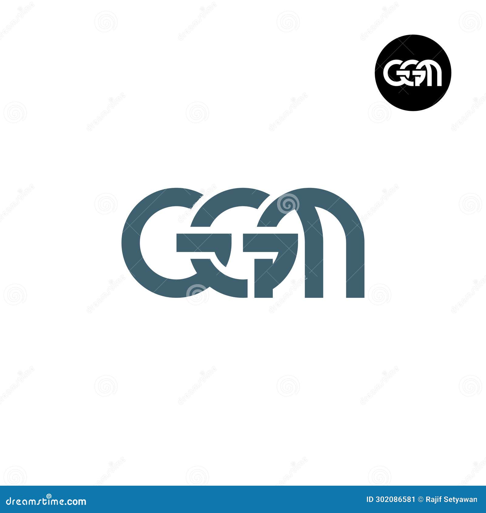 Letter GGM Monogram Logo Design Stock Vector - Illustration of names ...