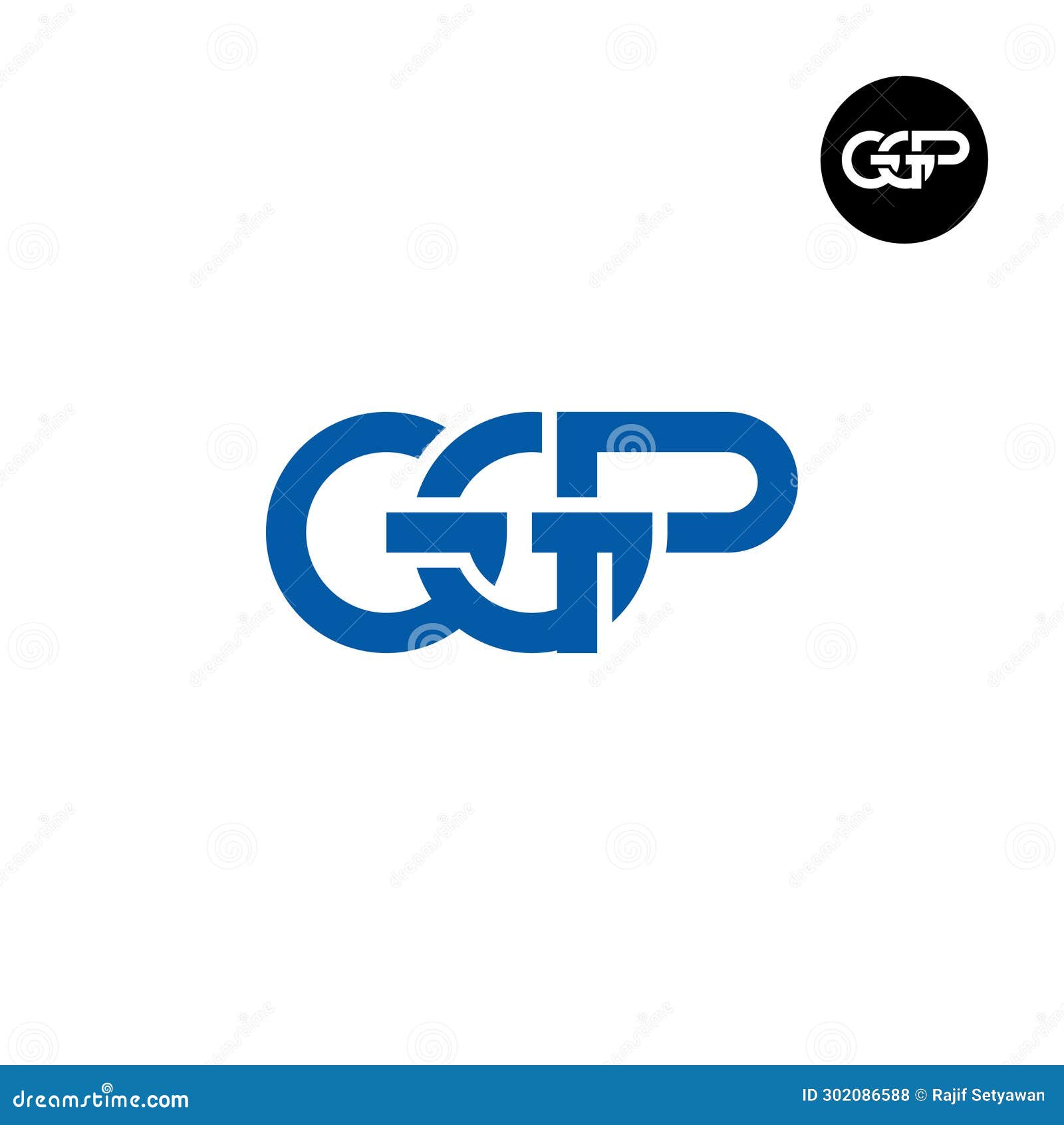 Letter GGP Monogram Logo Design Vector Illustration | CartoonDealer.com ...