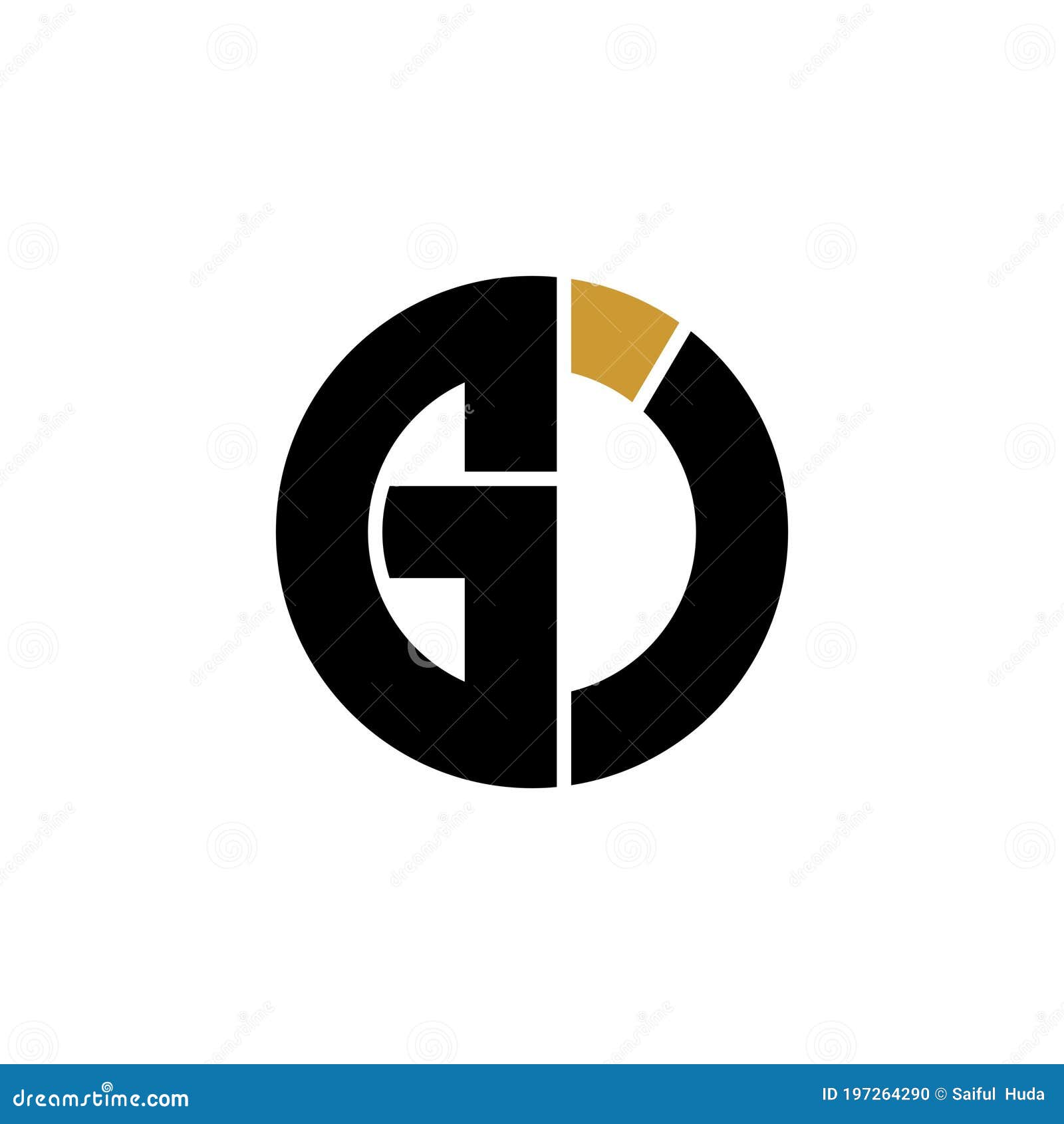 Letter GI Simple Monogram Logo Icon Design. Stock Vector - Illustration ...