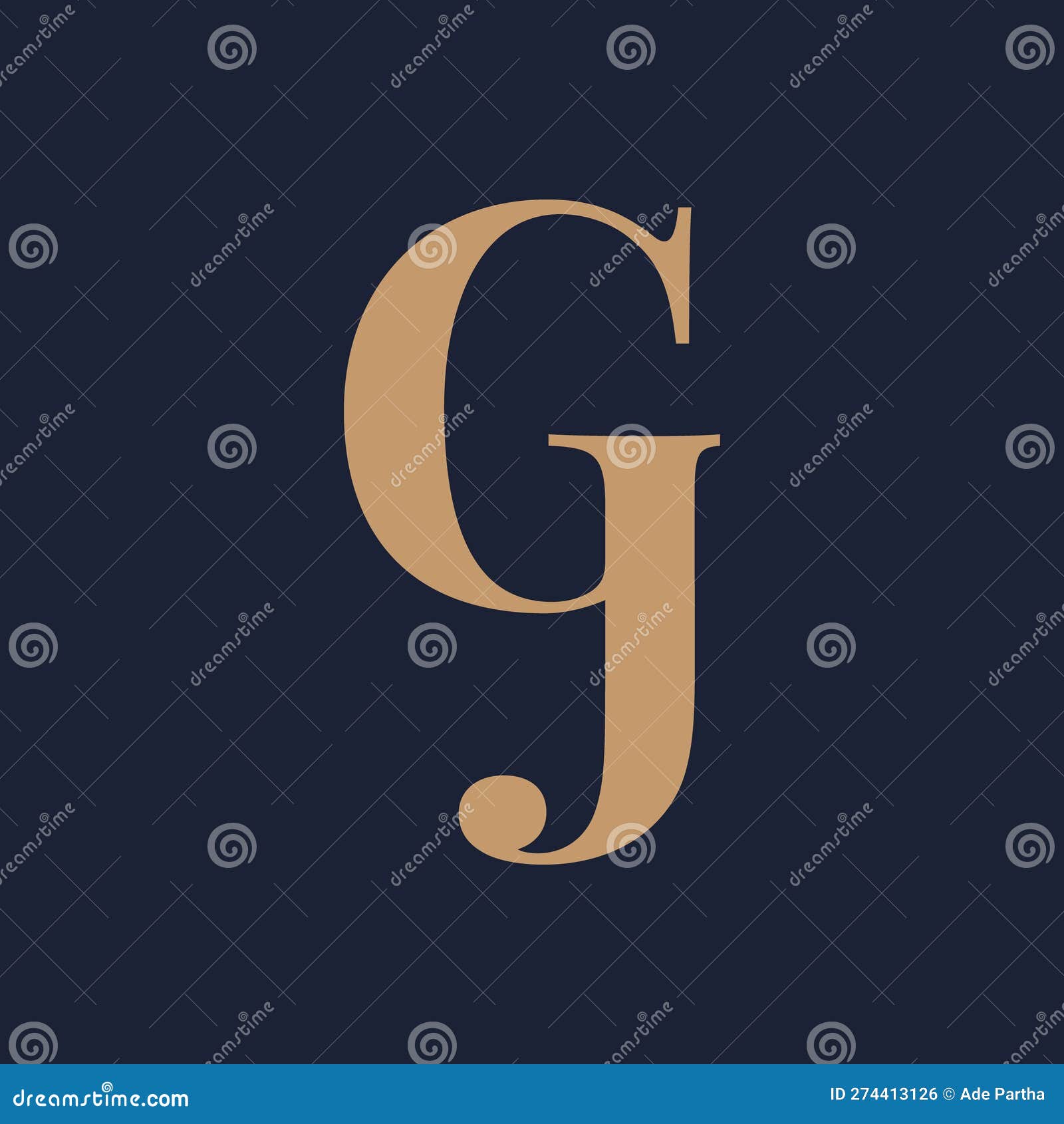 Letter GJ Logo Luxury stock illustration. Illustration of background ...