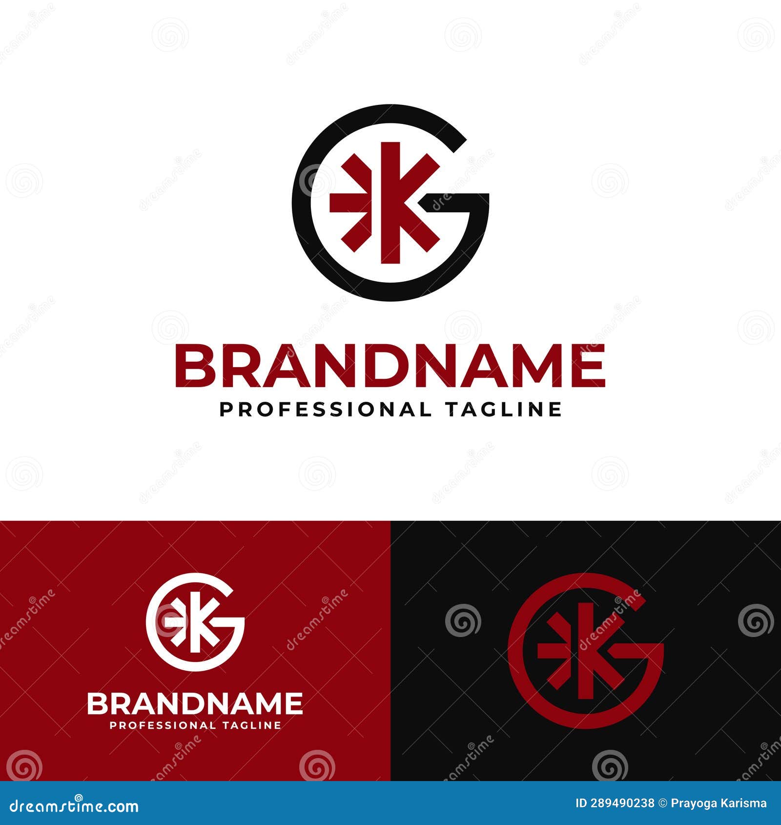 Letter GK or KG Logo, Suitable for Any Business with KG or GK Initials ...