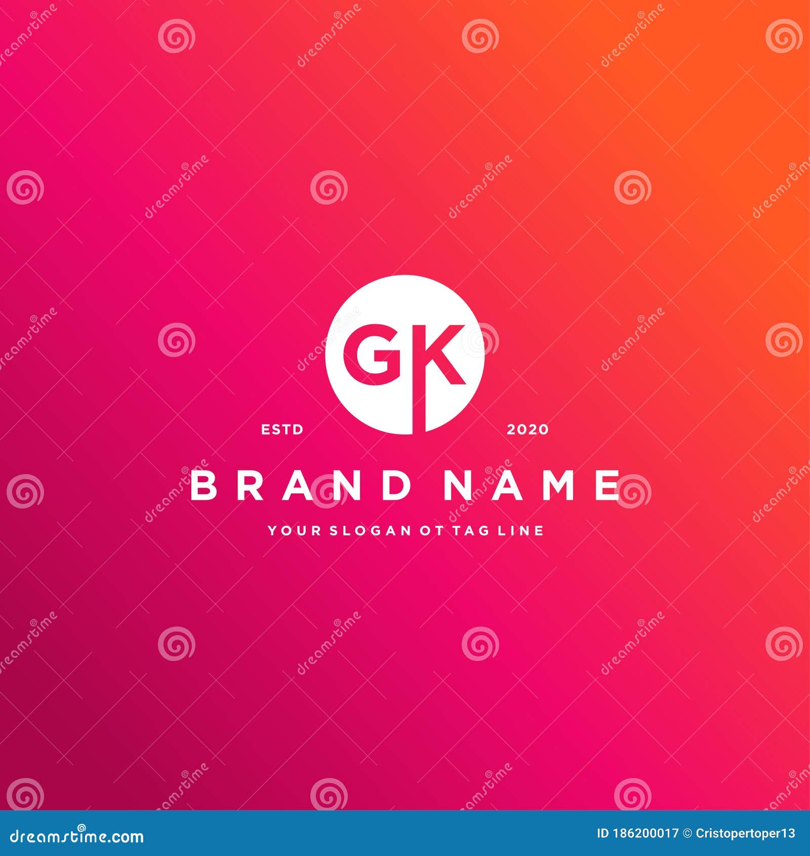 Letter GK Logo Design Vector Stock Vector - Illustration of branding ...