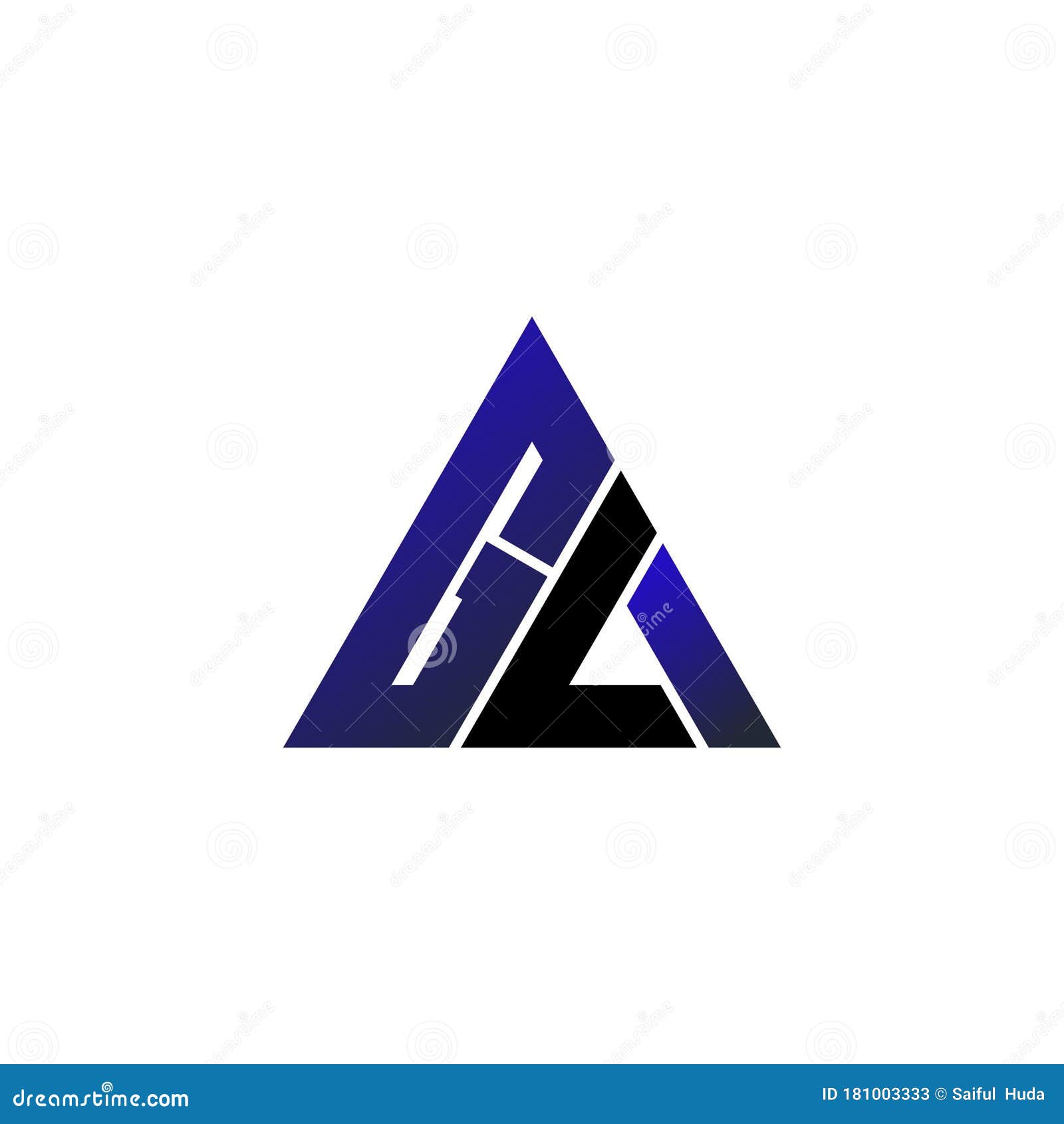 Letter GL Simple Logo Icon Design Vector. Stock Vector - Illustration ...