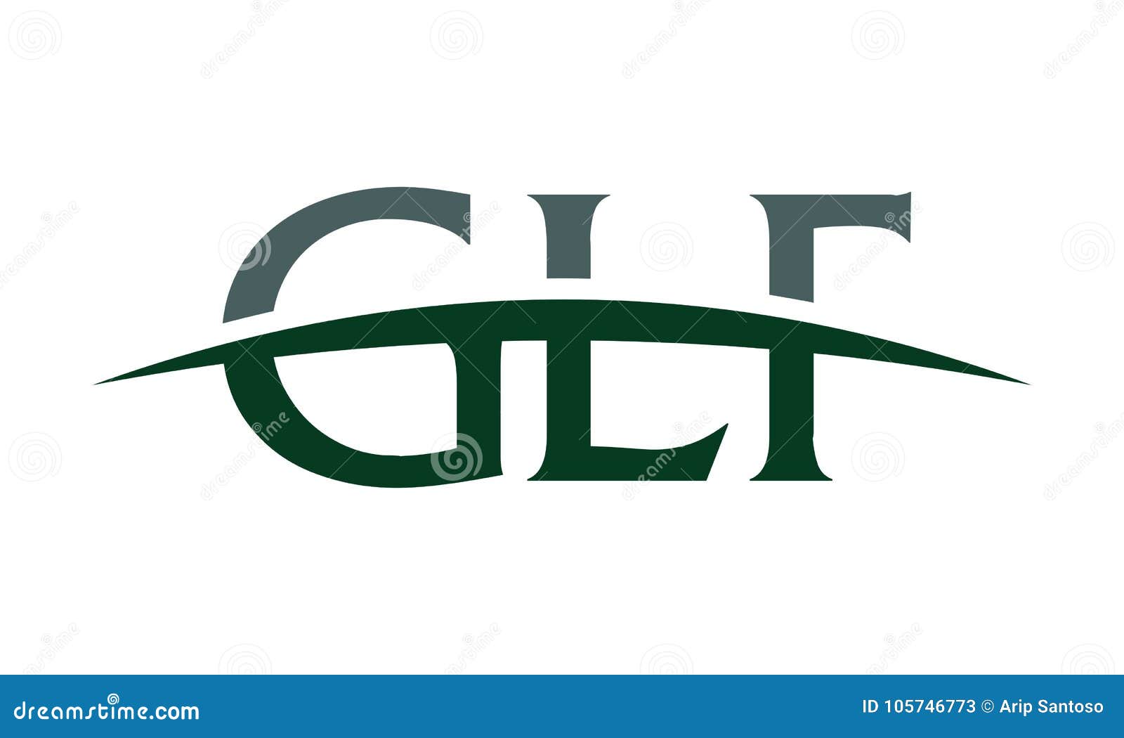Letter GLF Logo stock vector. Illustration of classic - 105746773