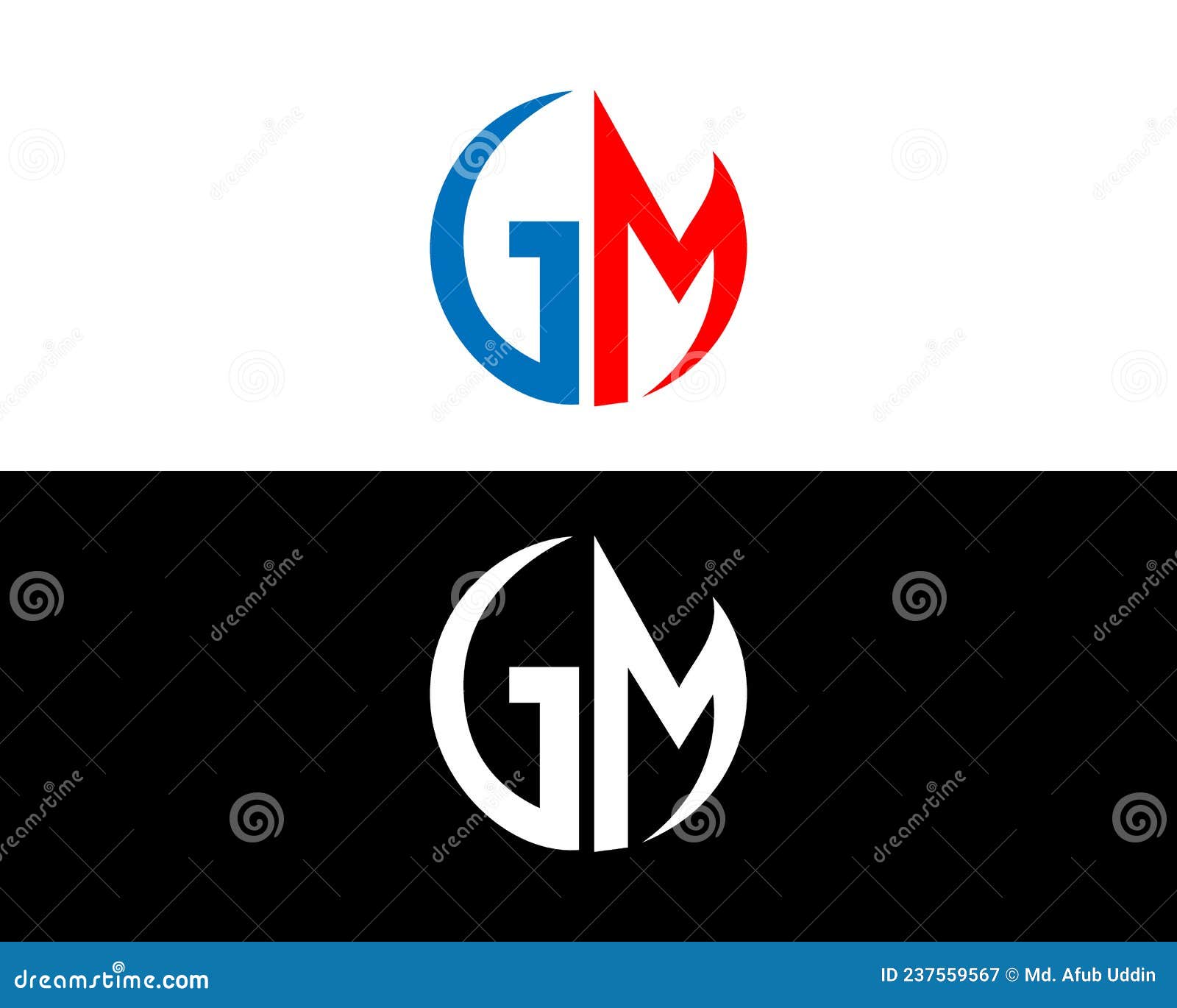 Letter GM Logo Symbol and Icon Design Stock Vector - Illustration of ...