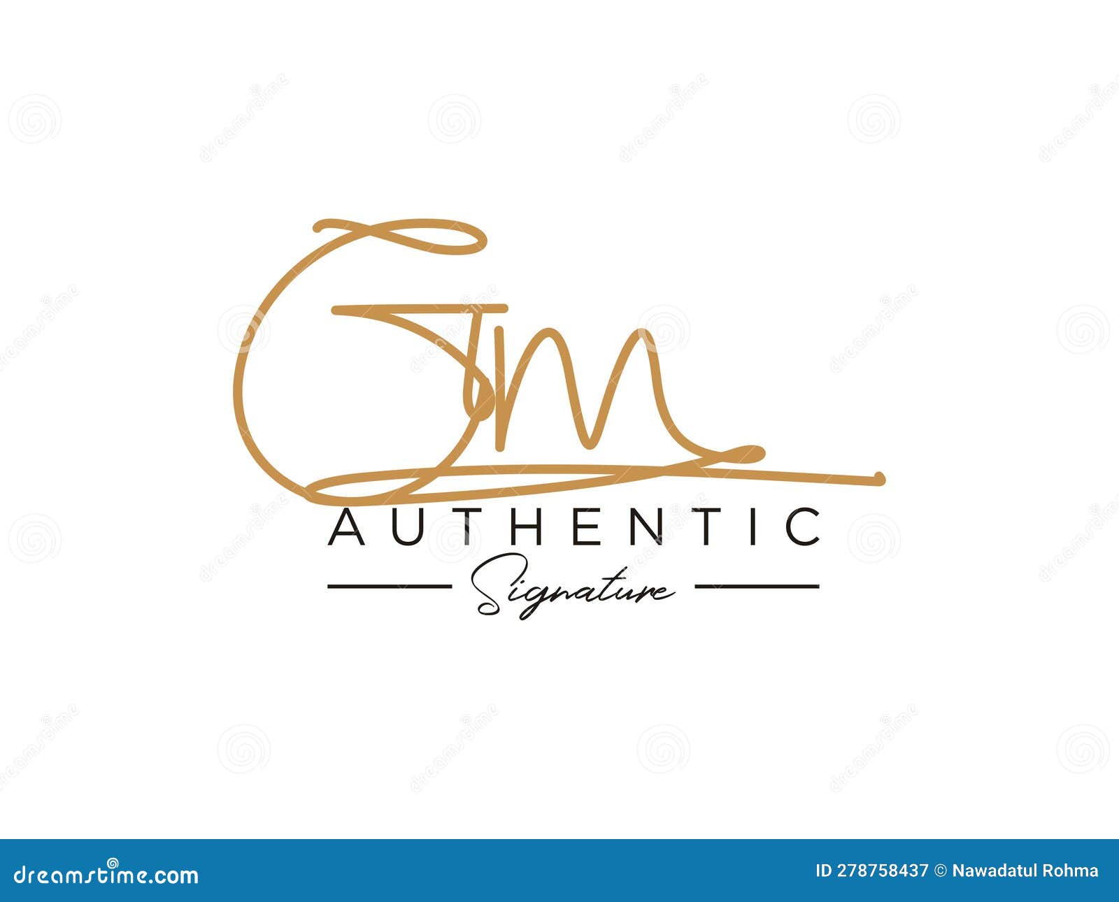 Letter GM Signature Logo Template Vector Stock Vector - Illustration of ...