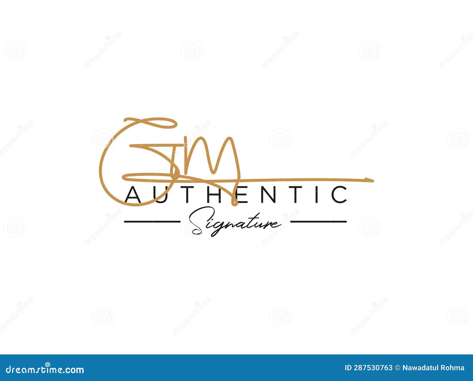 Letter GM Signature Logo Template Vector Stock Vector - Illustration of ...