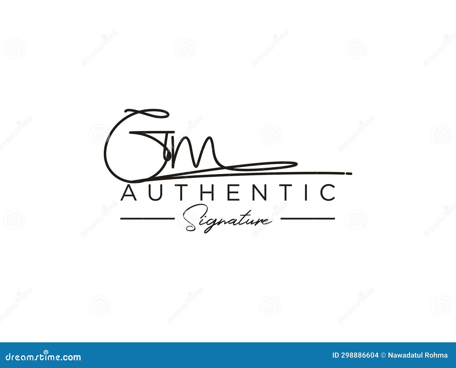 Letter GM Signature Logo Template Vector Stock Vector - Illustration of ...