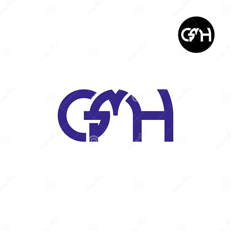 Letter GMH Monogram Logo Design Stock Illustration - Illustration of ...