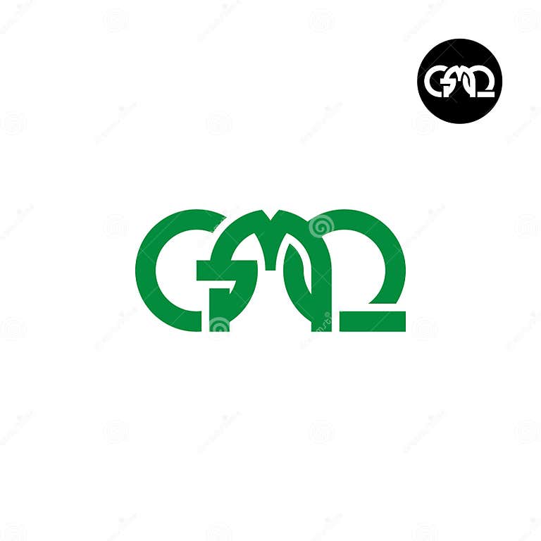 Letter GMQ Monogram Logo Design Stock Illustration - Illustration of ...