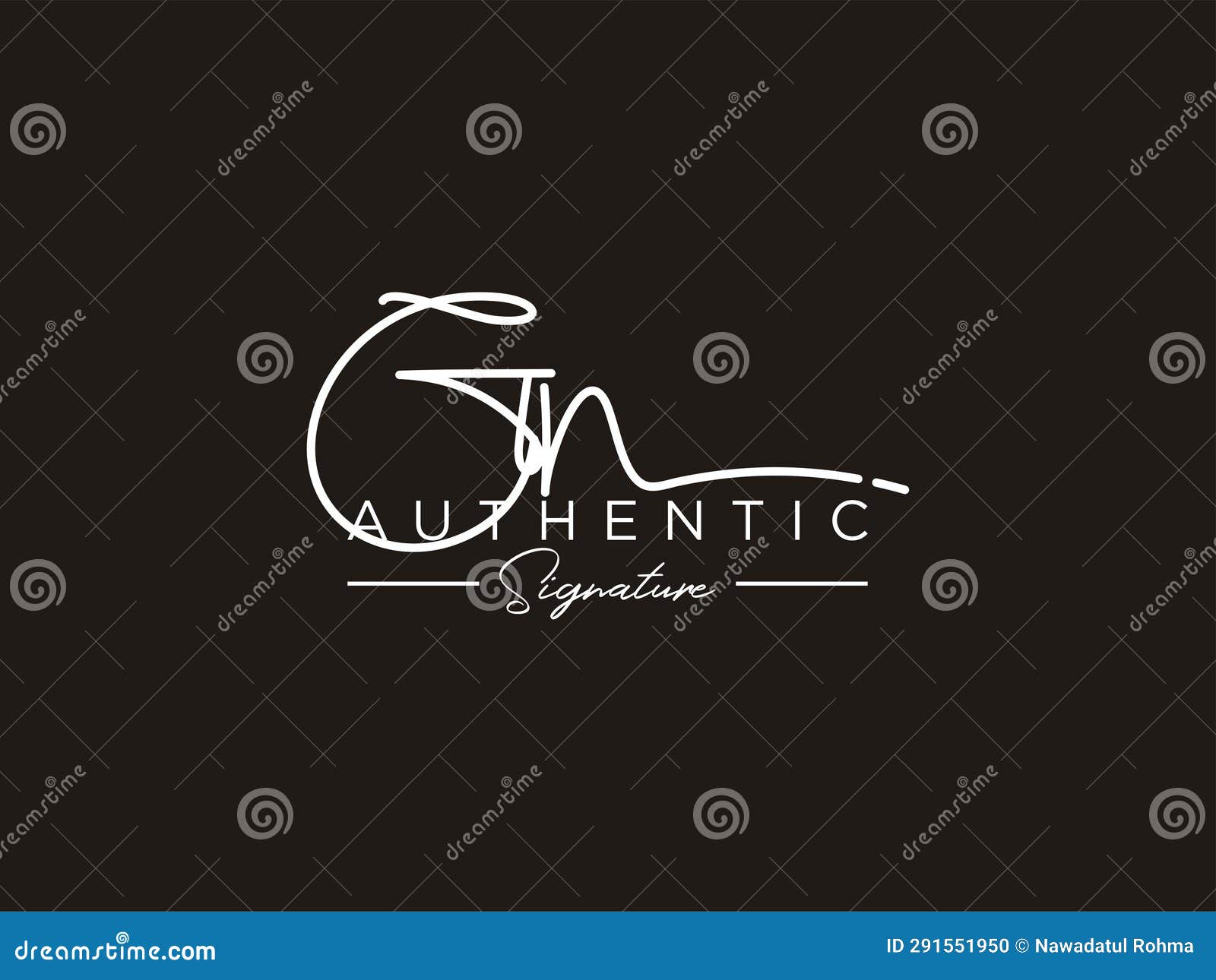 Letter GN Signature Logo Template Vector Stock Vector - Illustration of ...