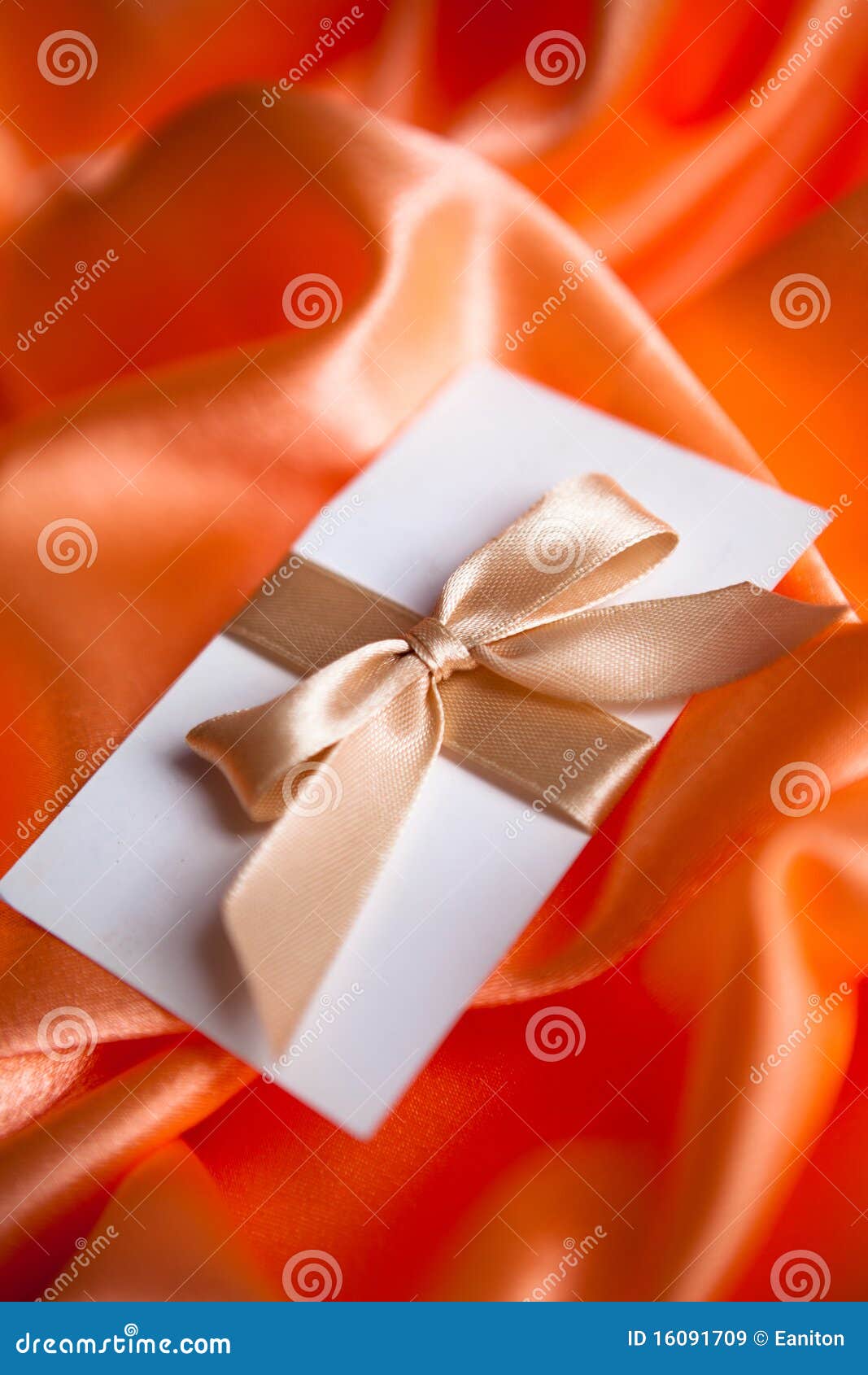 Letter with golden ribbon stock image. Image of gold - 16091709