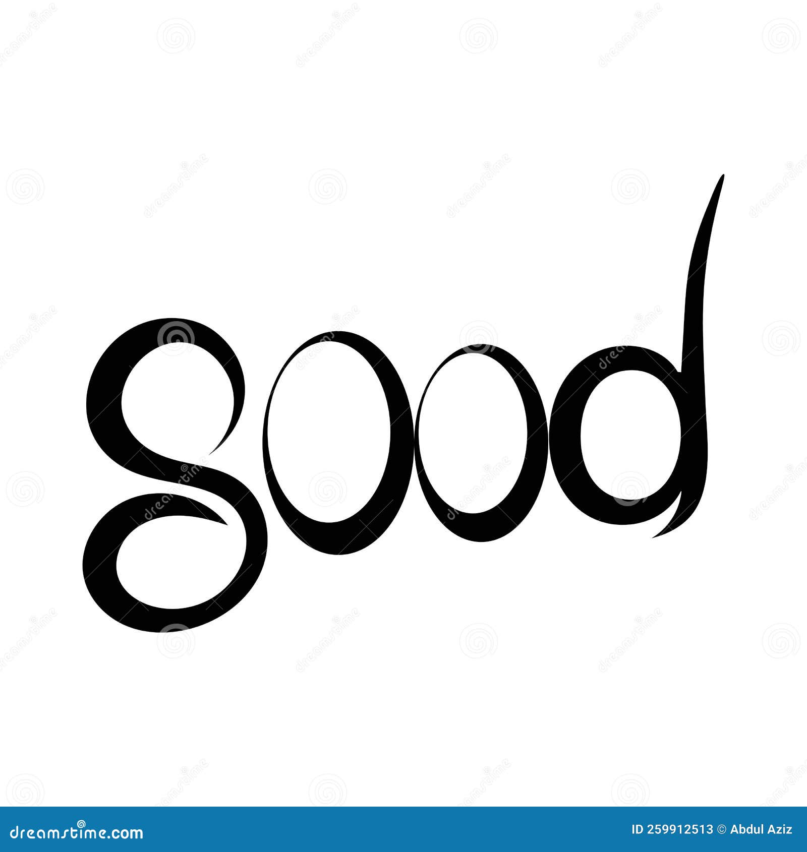 Letter Good Icon Template Vector Stock Vector - Illustration of note ...