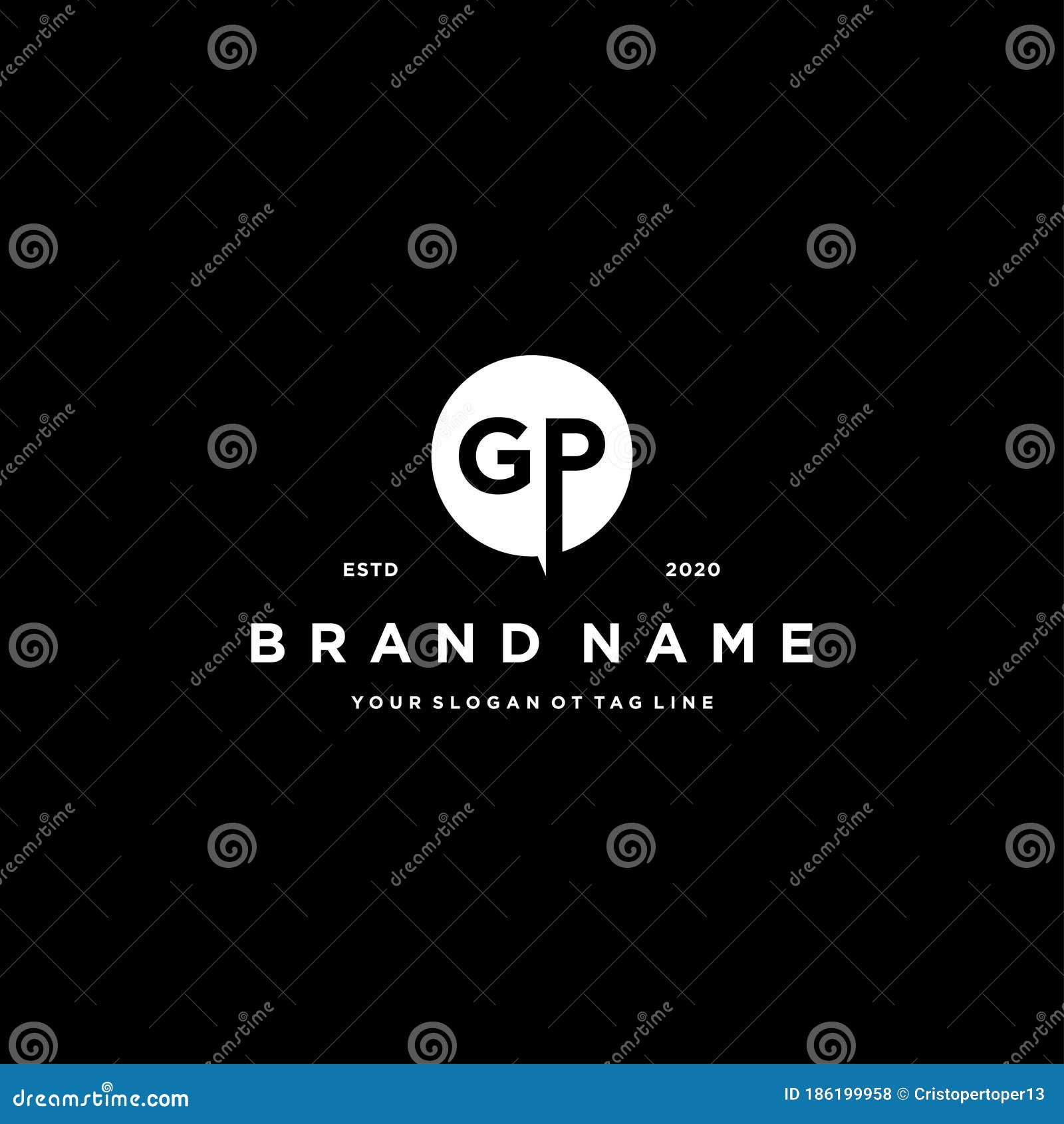 Letter GP Logo Design Vector Stock Vector - Illustration of business ...
