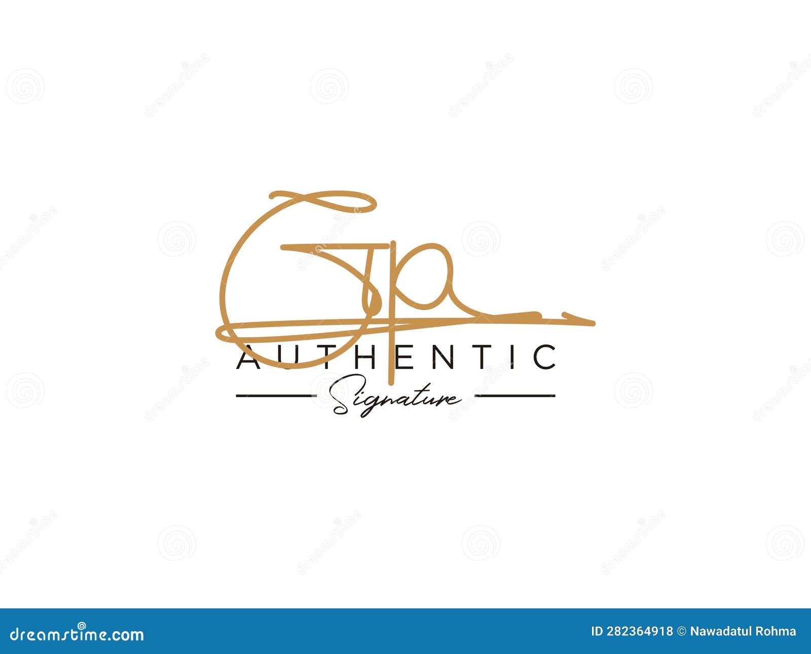 Letter GP Signature Logo Template Vector Stock Vector - Illustration of ...