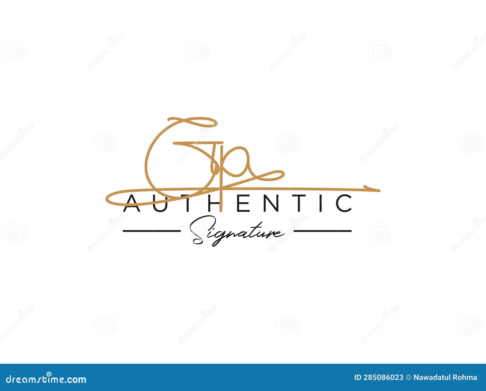 Letter GP Signature Logo Template Vector Stock Vector - Illustration of ...