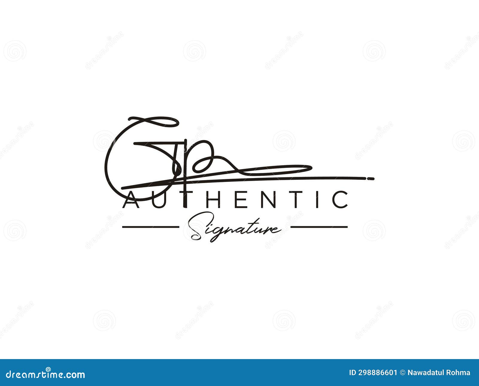 Letter GP Signature Logo Template Vector Stock Vector - Illustration of ...