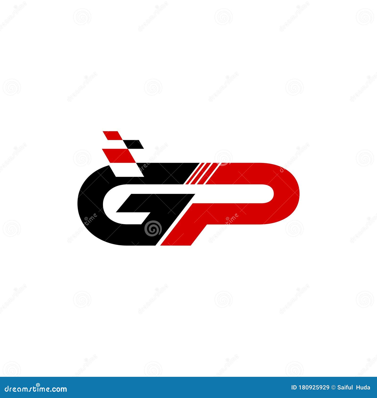 Letter GP Simple Logo Icon Design Vector. Stock Vector - Illustration ...