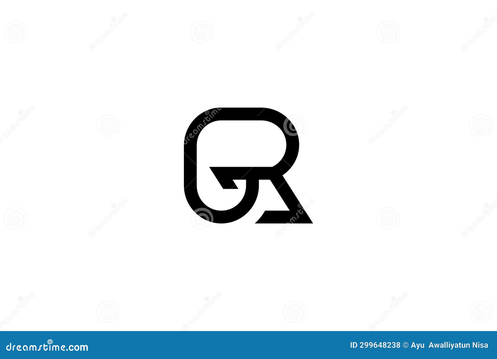 Letter GR Logo Design Vector Stock Vector - Illustration of logo ...
