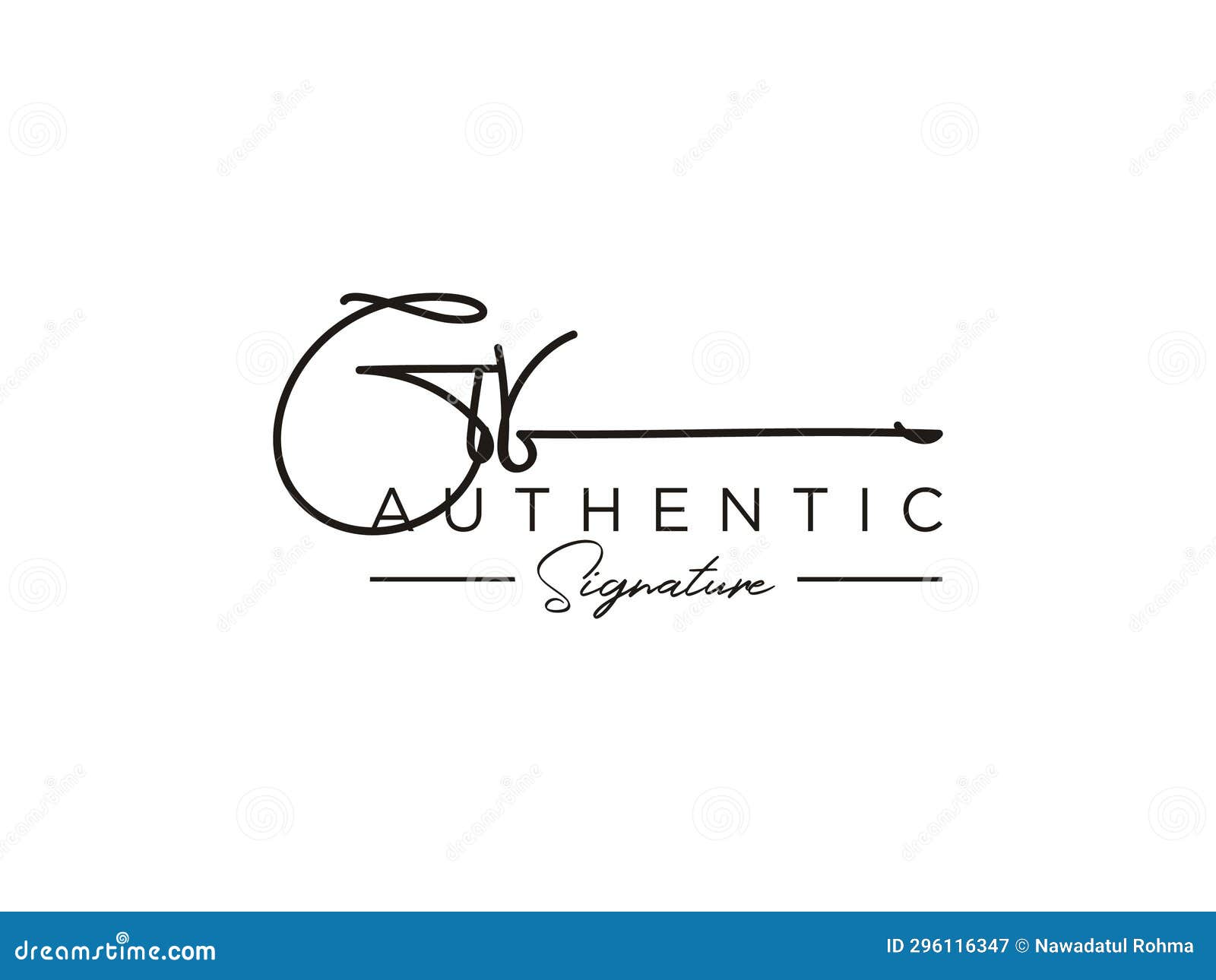 Letter GR Signature Logo Template Vector Stock Vector - Illustration of ...